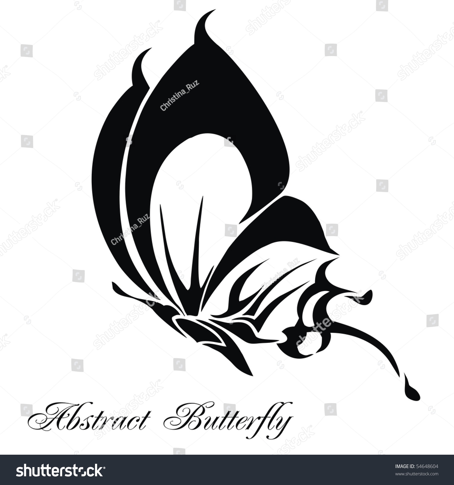 Abstract Butterfly Vector Your Design Stock Vector (Royalty Free) 54648604