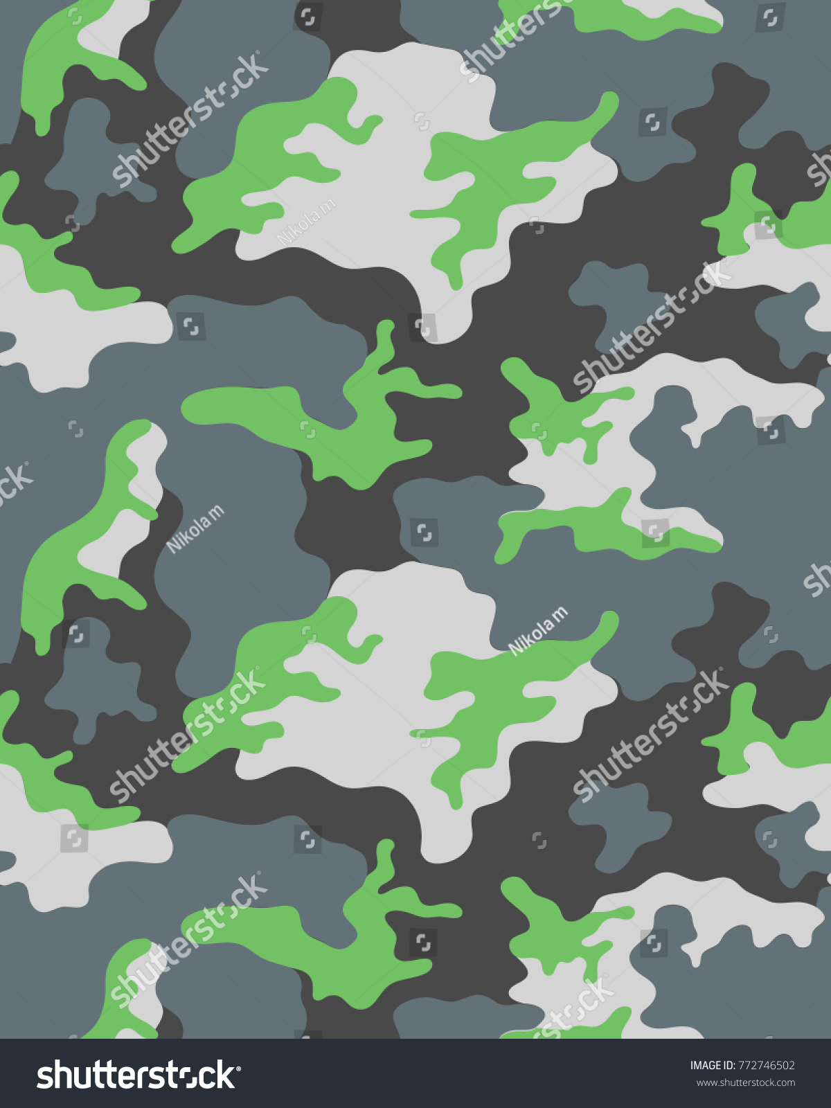 Abstract Camouflage Pattern Seamless Vector Wallpapercolorful: vector ...