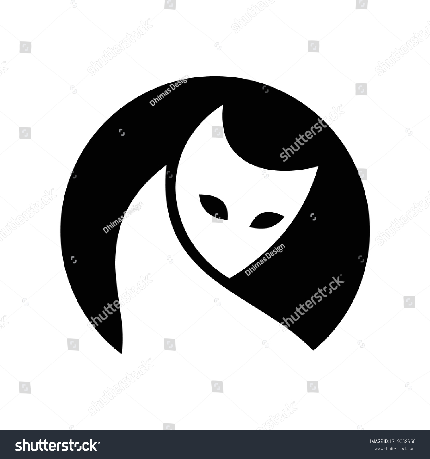 Abstract Cat Logo Design Template Stock Vector (Royalty Free ...