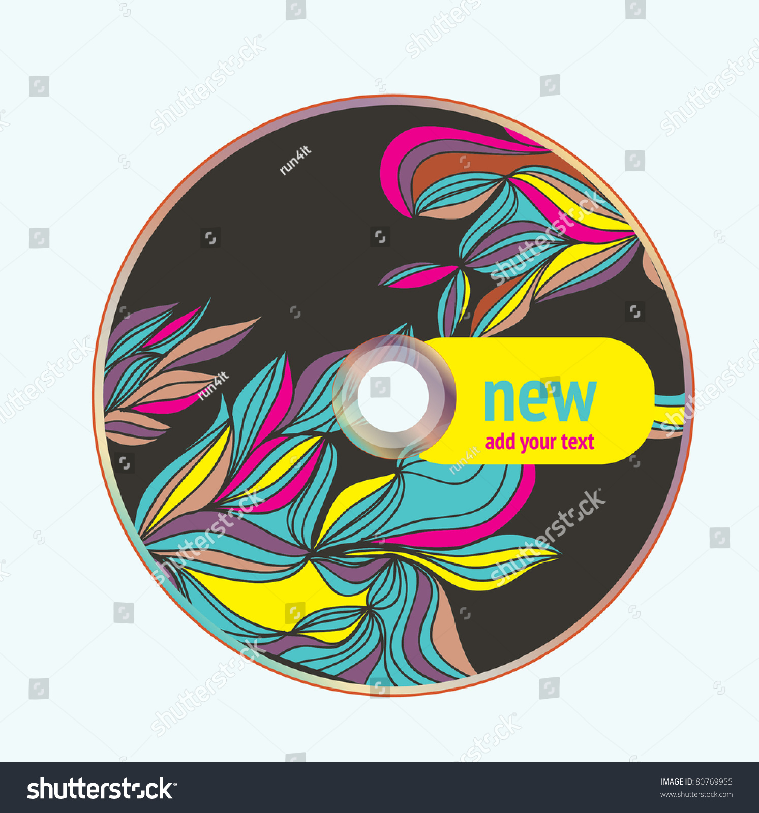 Abstract Cd Cover Design Stock Vector (Royalty Free) 80769955 ...