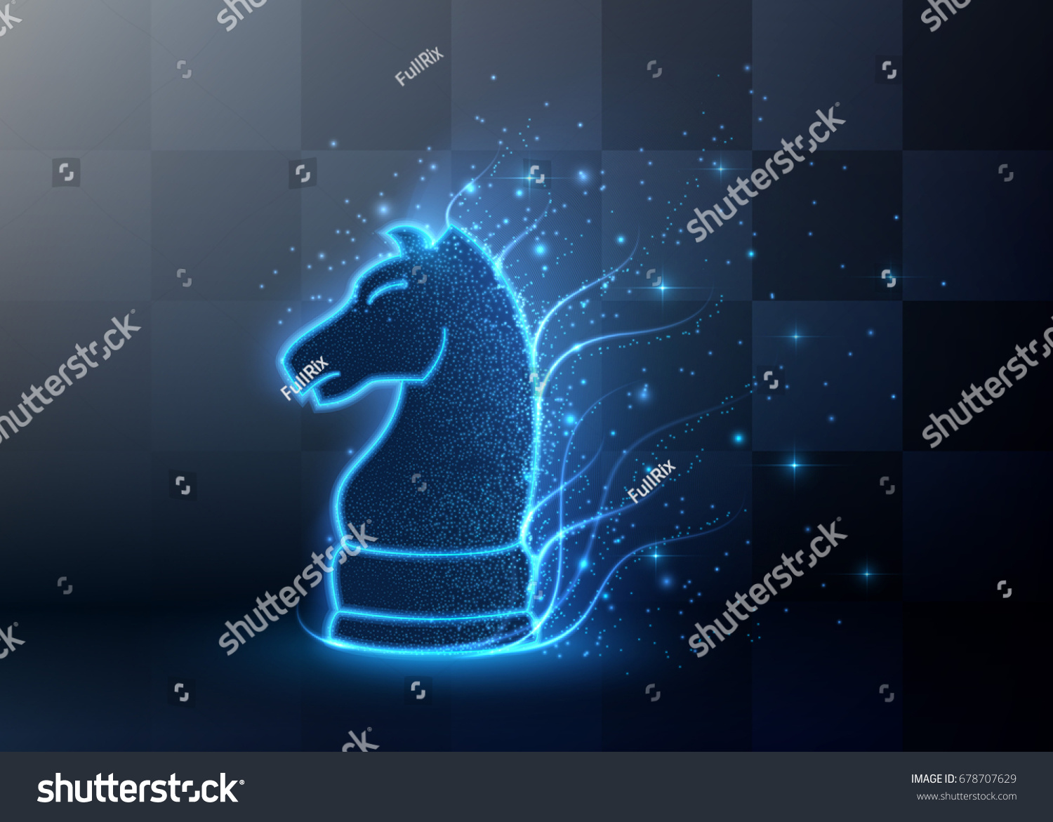 Abstract Chess Background Light Particles Vector Stock Vector (Royalty ...