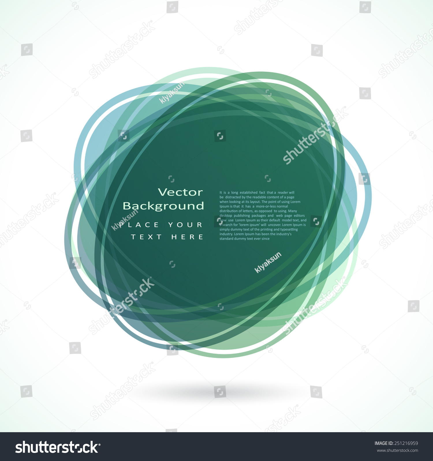 Abstract Circle Frame Vector Logo Design: vector de stock (libre de ...