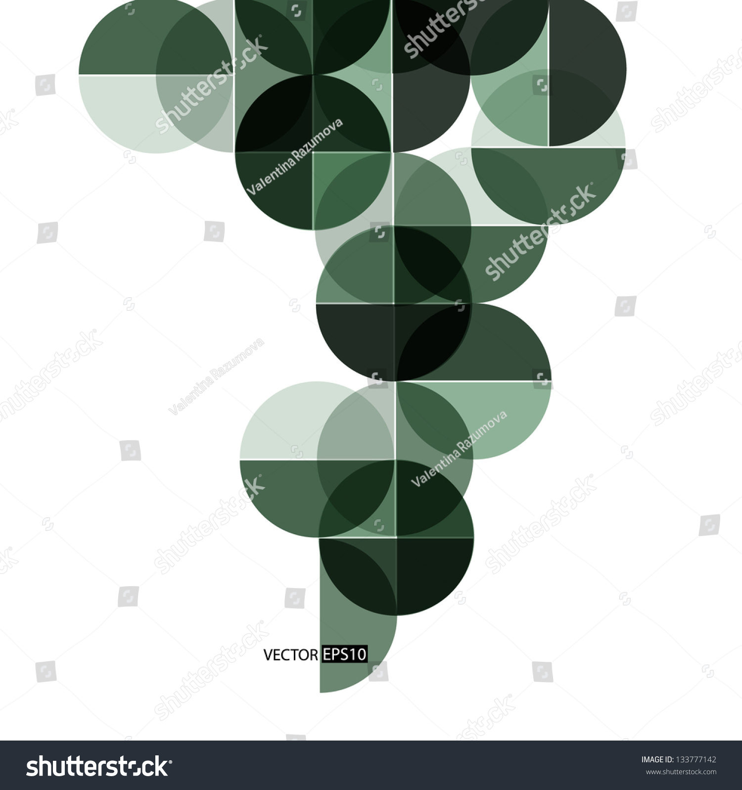 Abstract Circle Geometrical Design Stock Vector 133777142 - Shutterstock