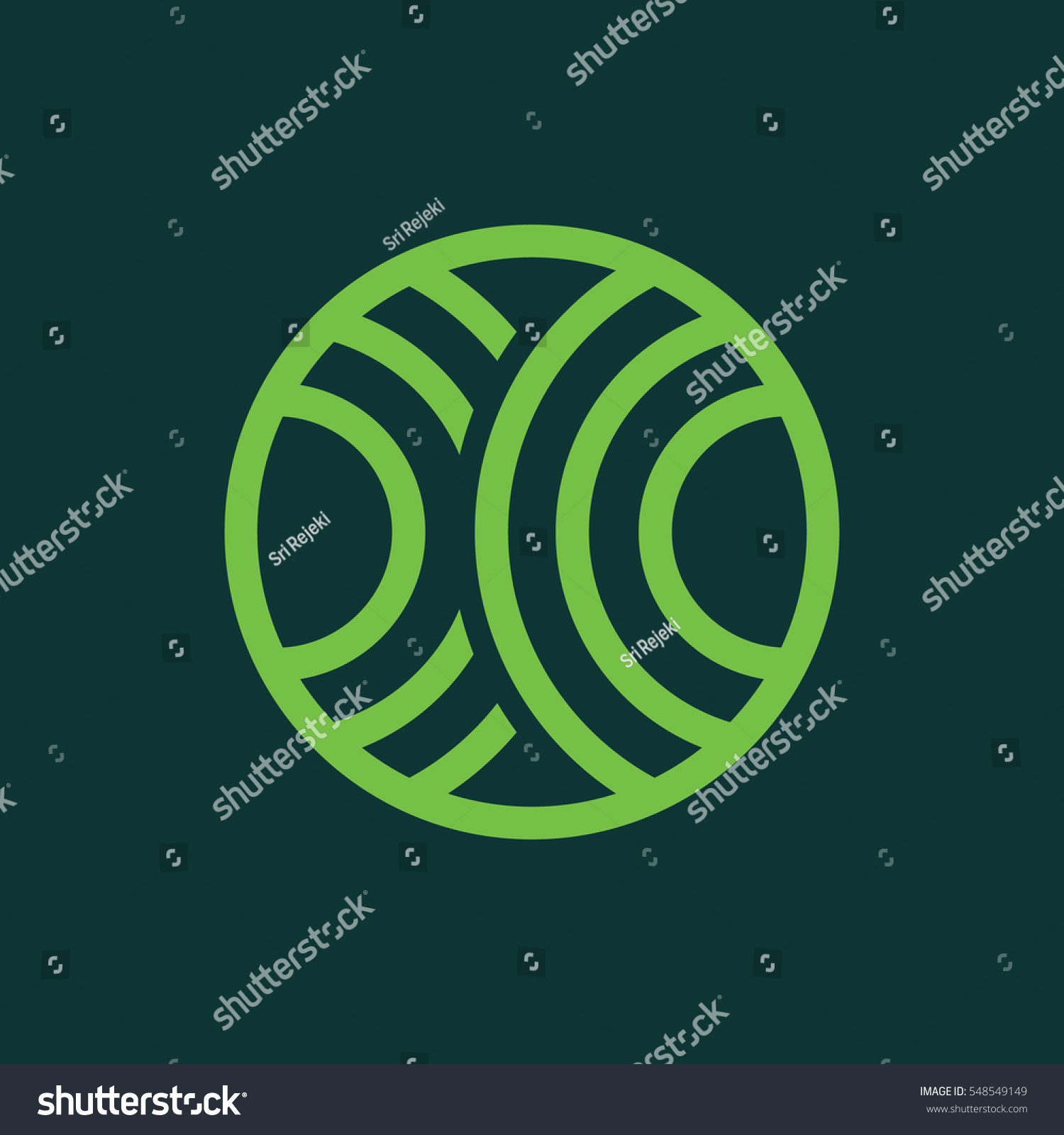 Abstract Circle Symbol Vector Illustration Stock Vector (Royalty Free ...
