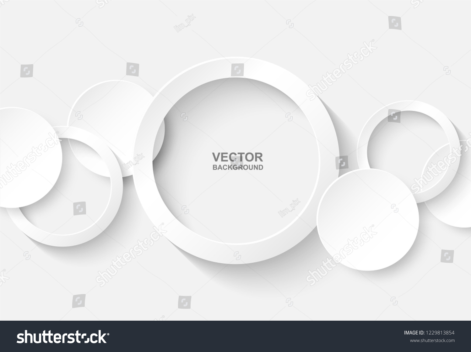 Abstract Circle White Background Light Shadowvector: เวกเตอร์สต็อก ...