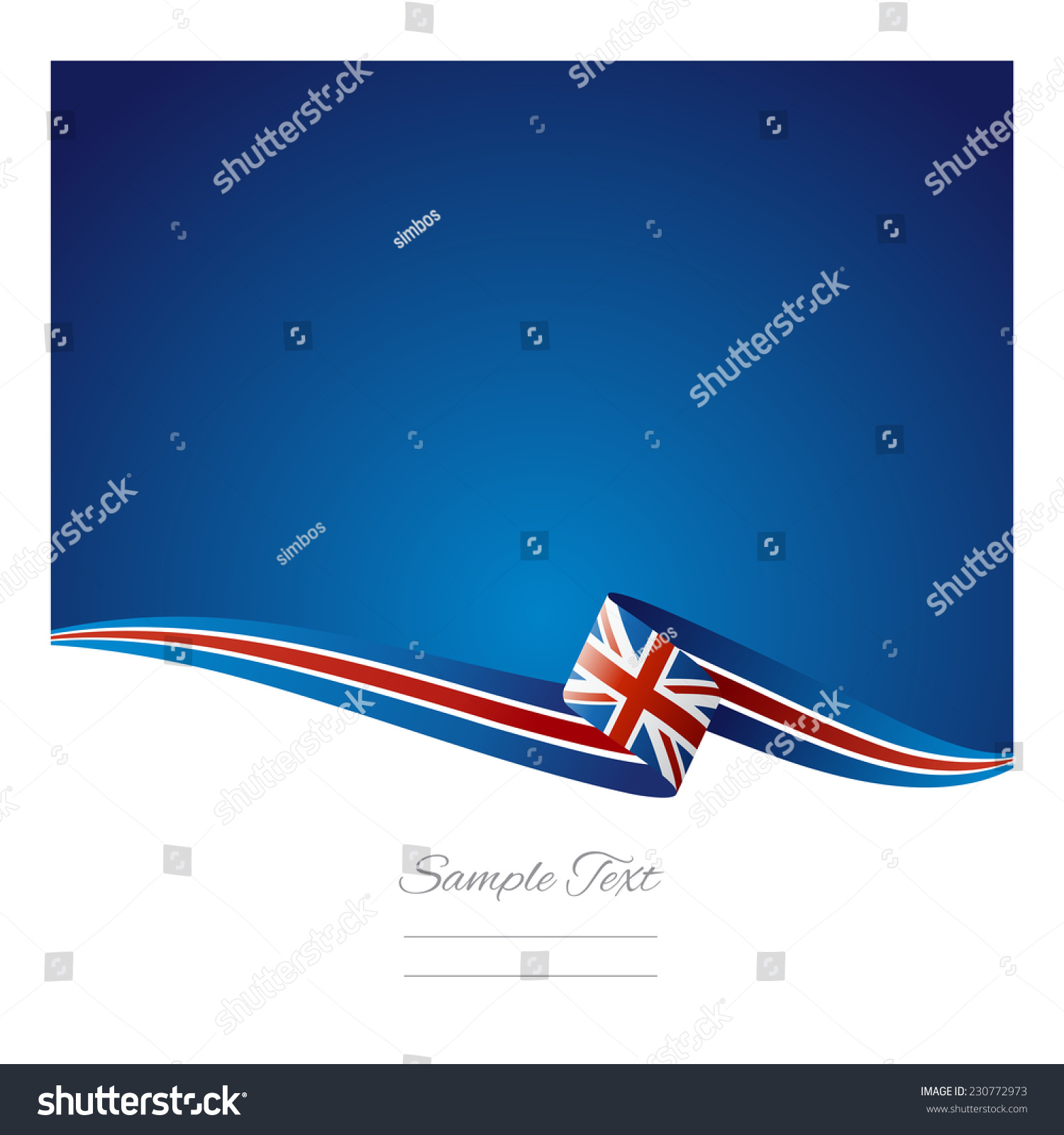 Abstract Color Background British Flag Vector Stock Vector (Royalty ...