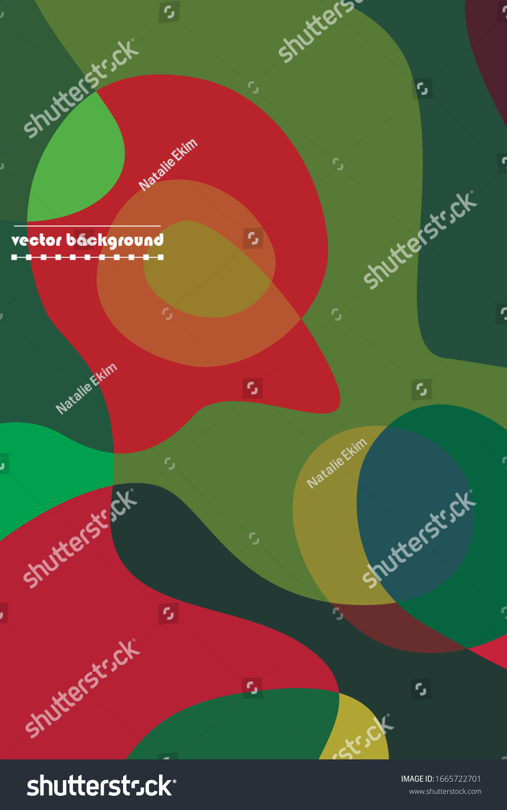 Abstract Color Modern Geometric Spots Vector Stock Vector (Royalty Free ...