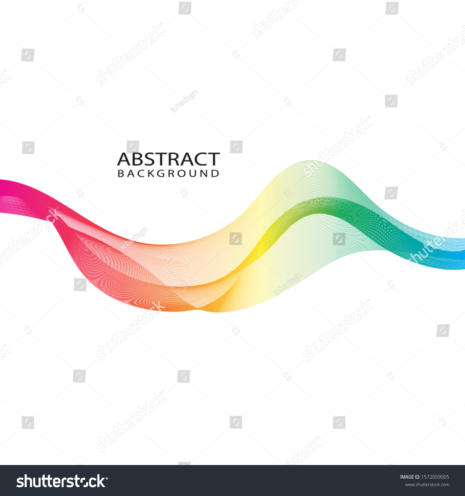 Abstract Color Wave Flow Design Element Stock Vector (Royalty Free ...