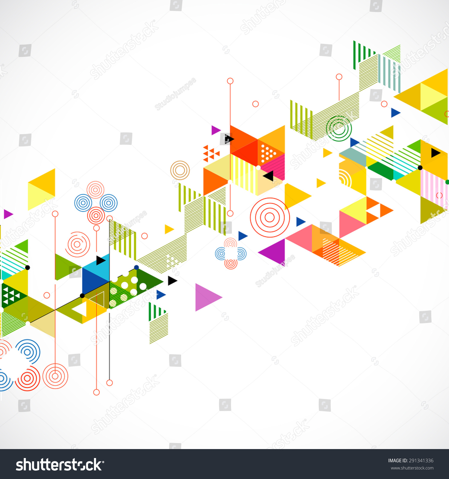 Abstract Colorful Creative Triangle Background Vector Stock Vector ...