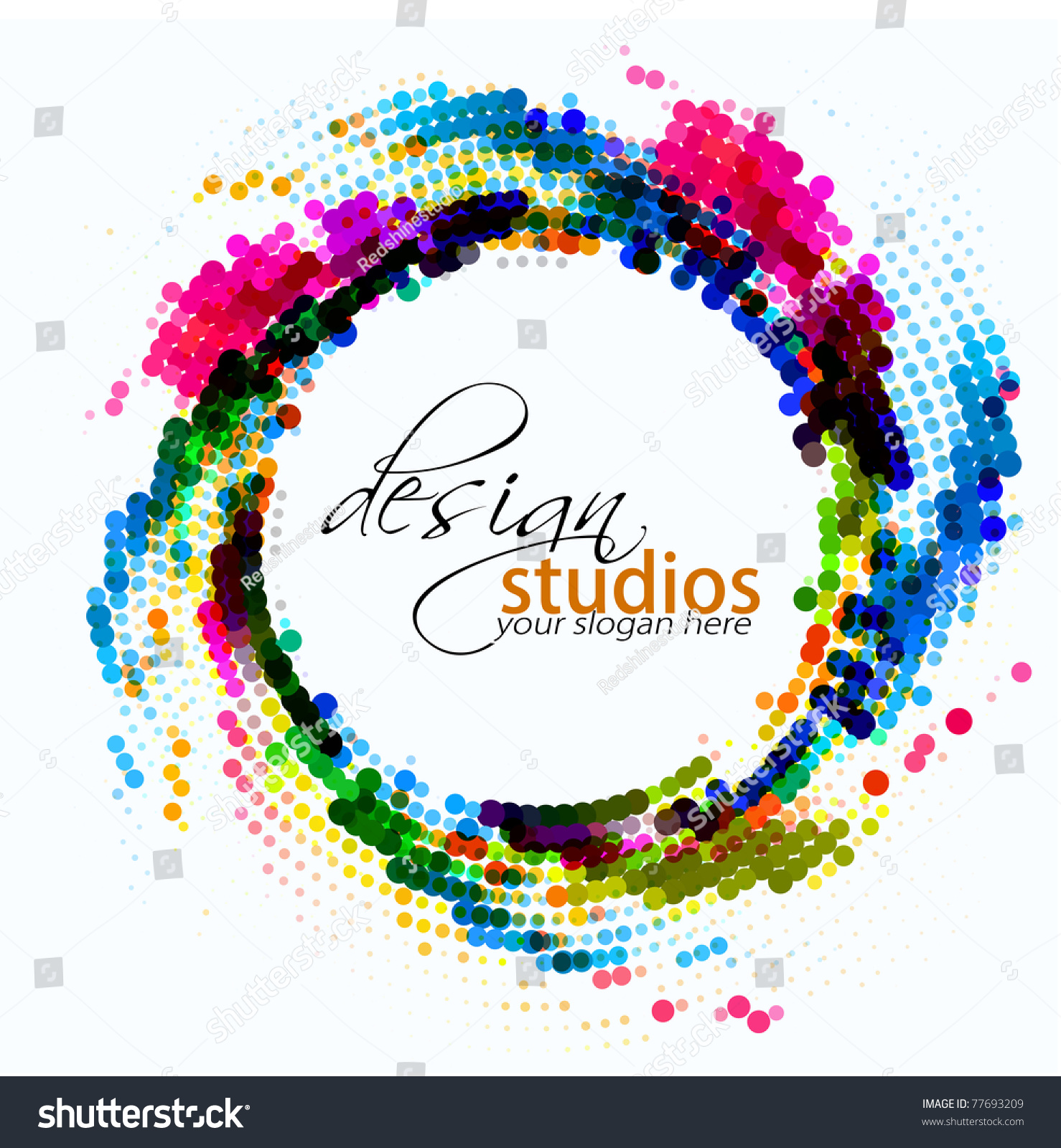 Abstract Colorful Circle Background Vector Illustration Stock Vector ...