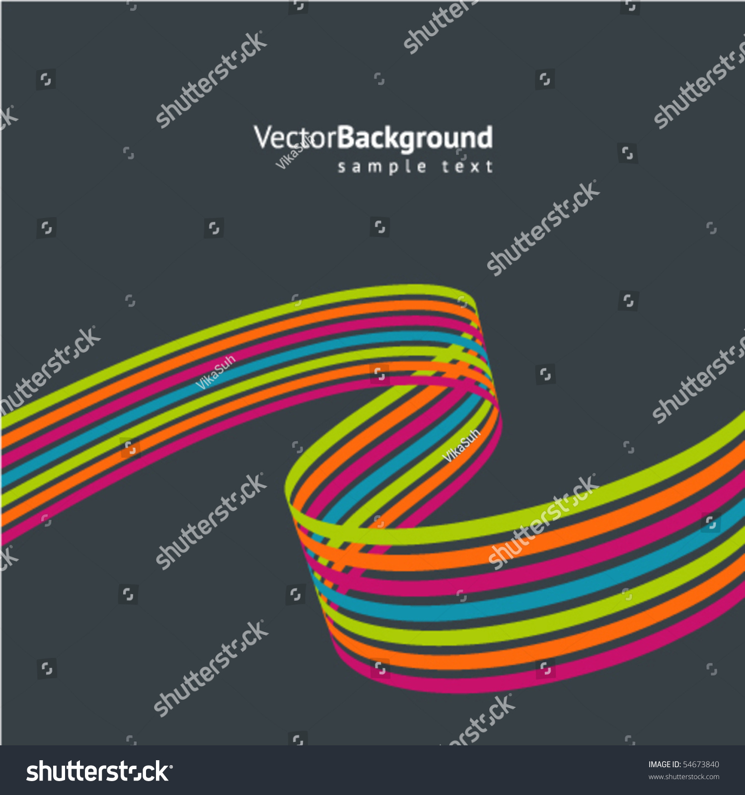 Abstract Colorful Line Vector Background Stock Vector (Royalty Free ...