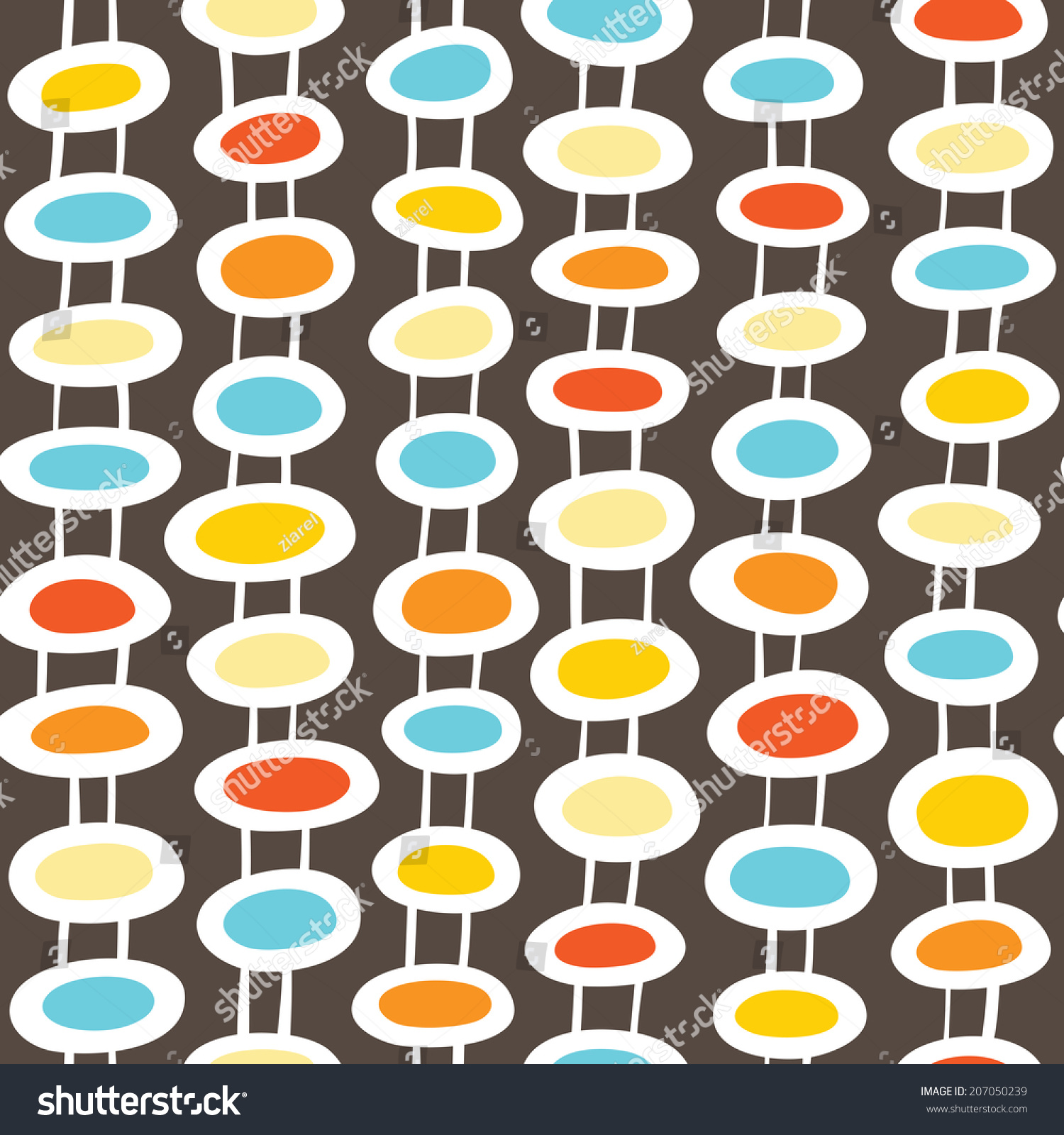 Abstract Colorful Lined Seamless Oval Vector Stock Vector (Royalty Free ...