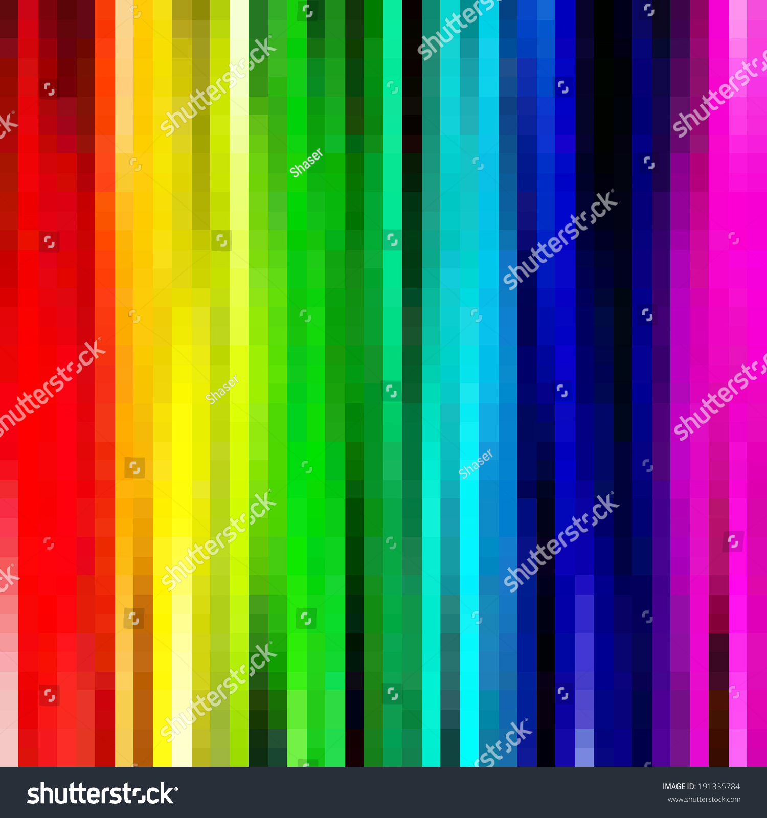 Abstract Colorful Rainbow Pixels Background Vector Stock Vector ...