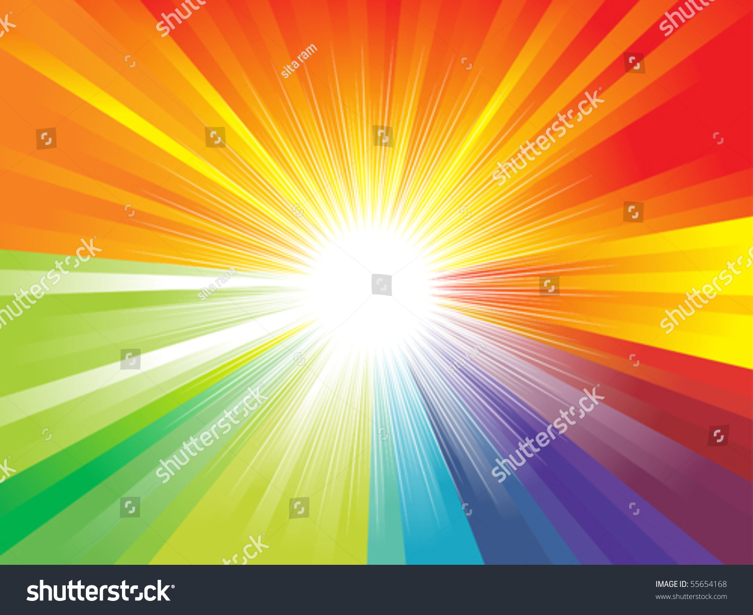 Abstract Colorful Rainbow Theme Background Vector Stock Vector (Royalty ...