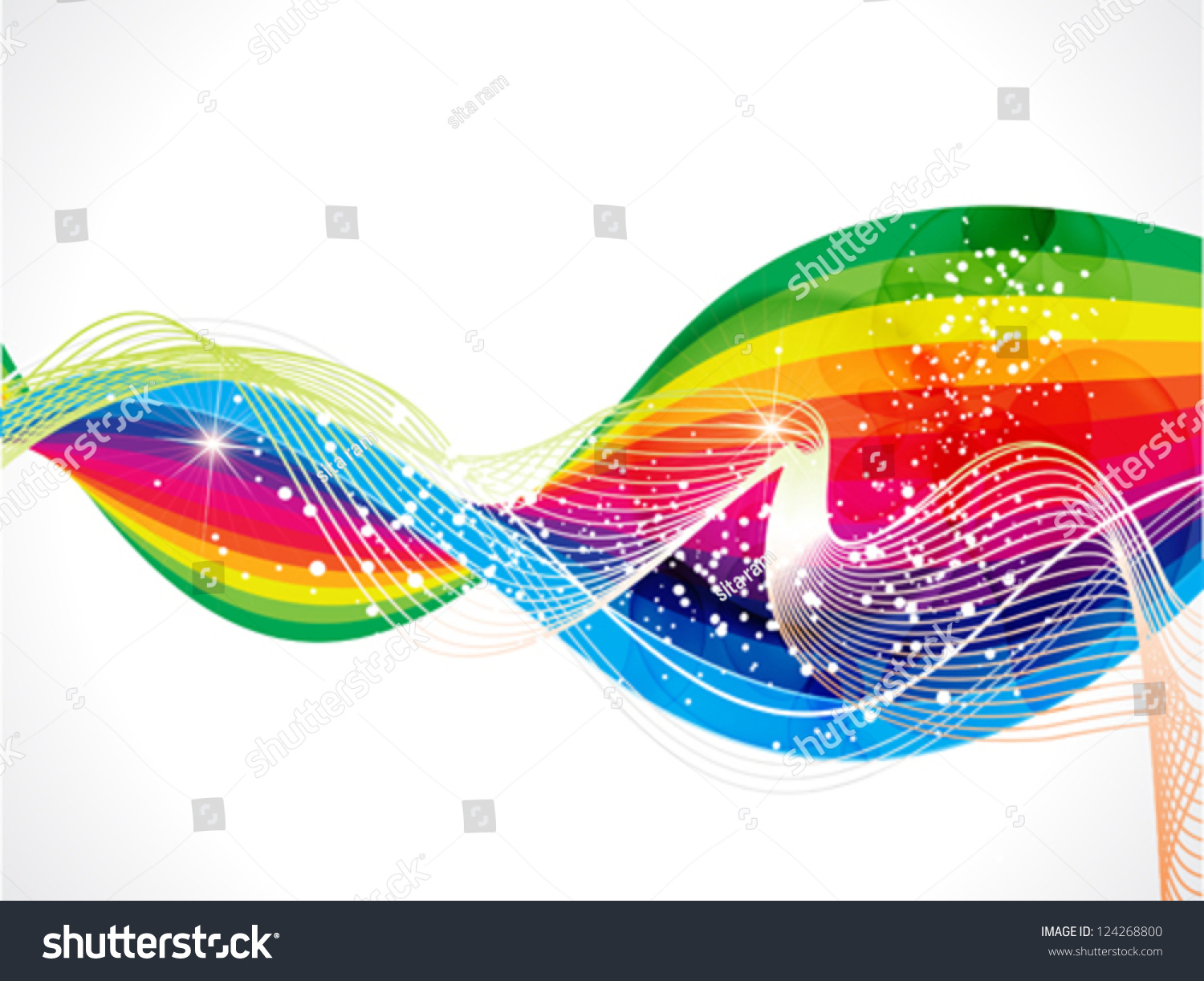 Abstract Colorful Rainbow Wave Background Vector Stock Vector (Royalty ... Abstract Colorful Rainbow Wave Background Vector Stock Vector (Royalty ...