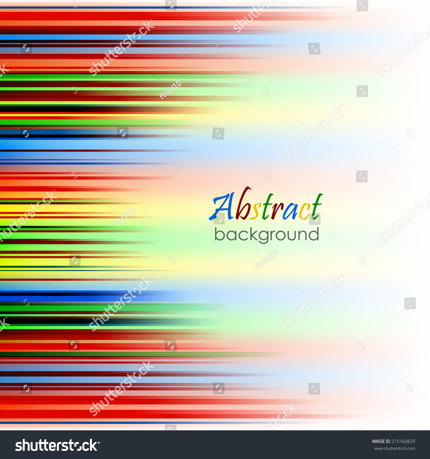 Abstract Colorful Vector Background Horizontal Lines Stock Vector ...