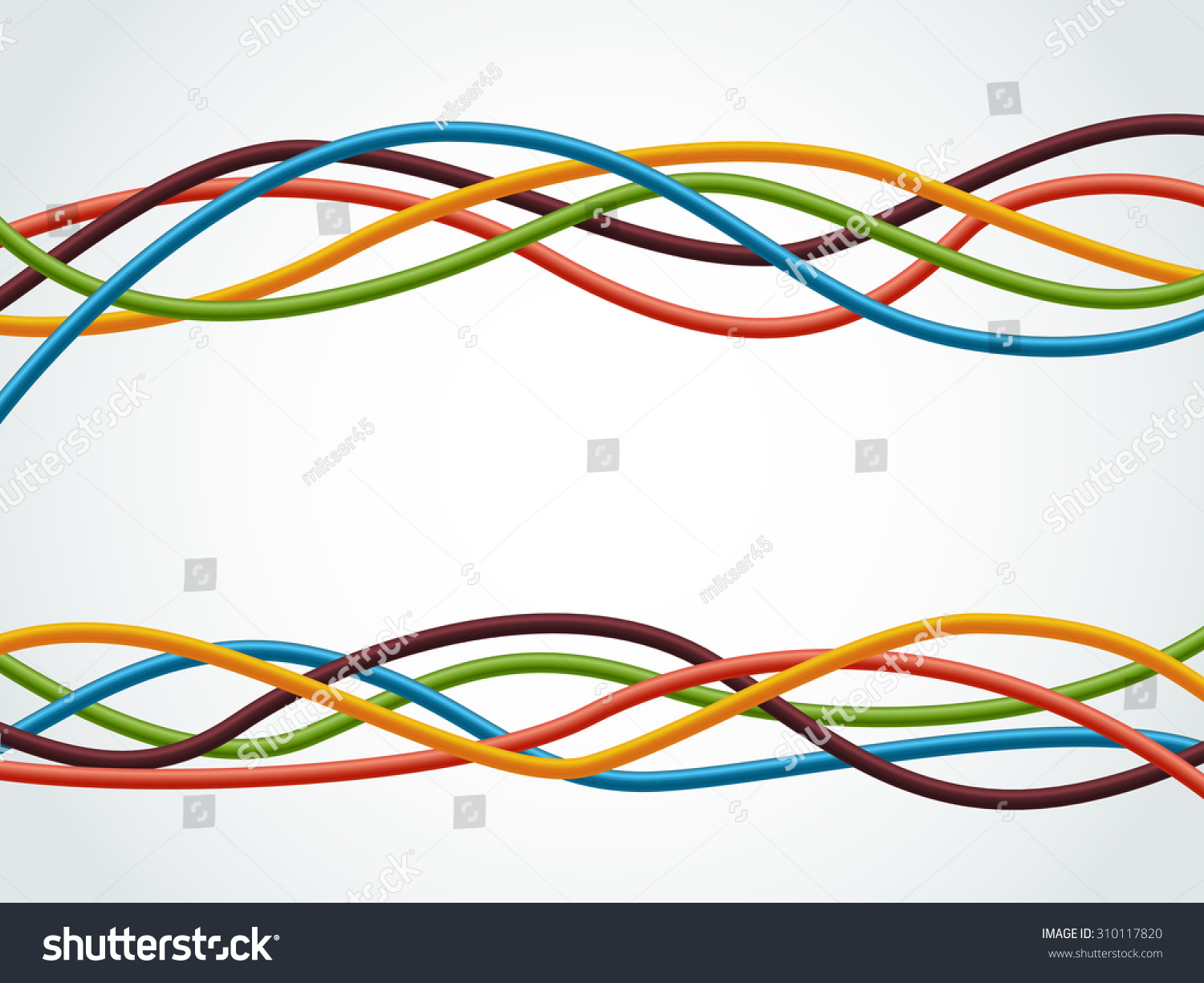 Abstract Colorful Wire Background Vector Illustration Stock Vector ...