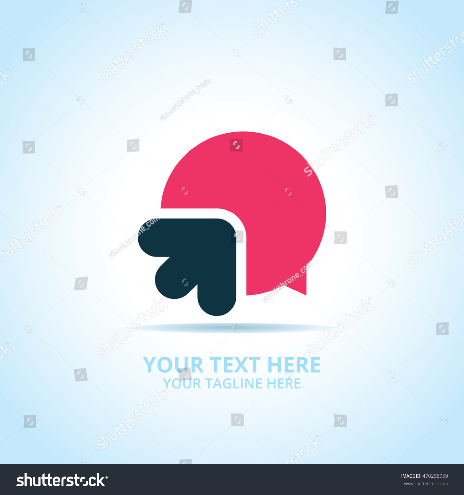 Abstract Communication Logo Design Concept Emblem: เวกเตอร์สต็อก (ปลอด ...