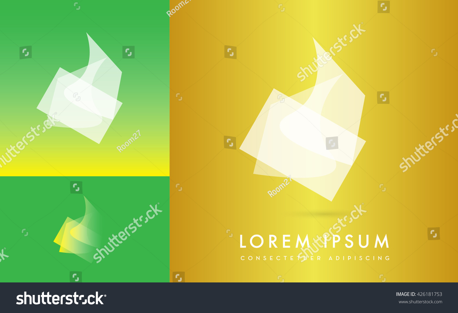 Abstract Corporate Transparent Vector Logo Icon Stock Vector (Royalty ...