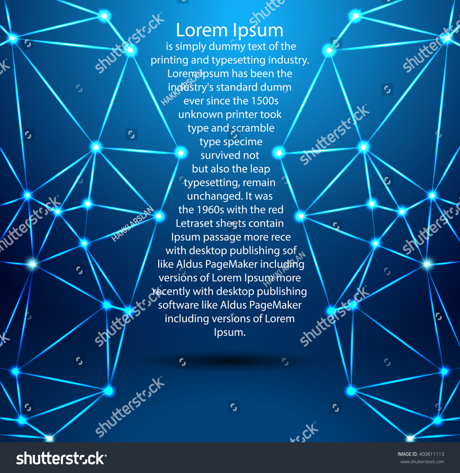 Abstract Cyber Connection Technology Concept Dark Stock Vector (Royalty ...