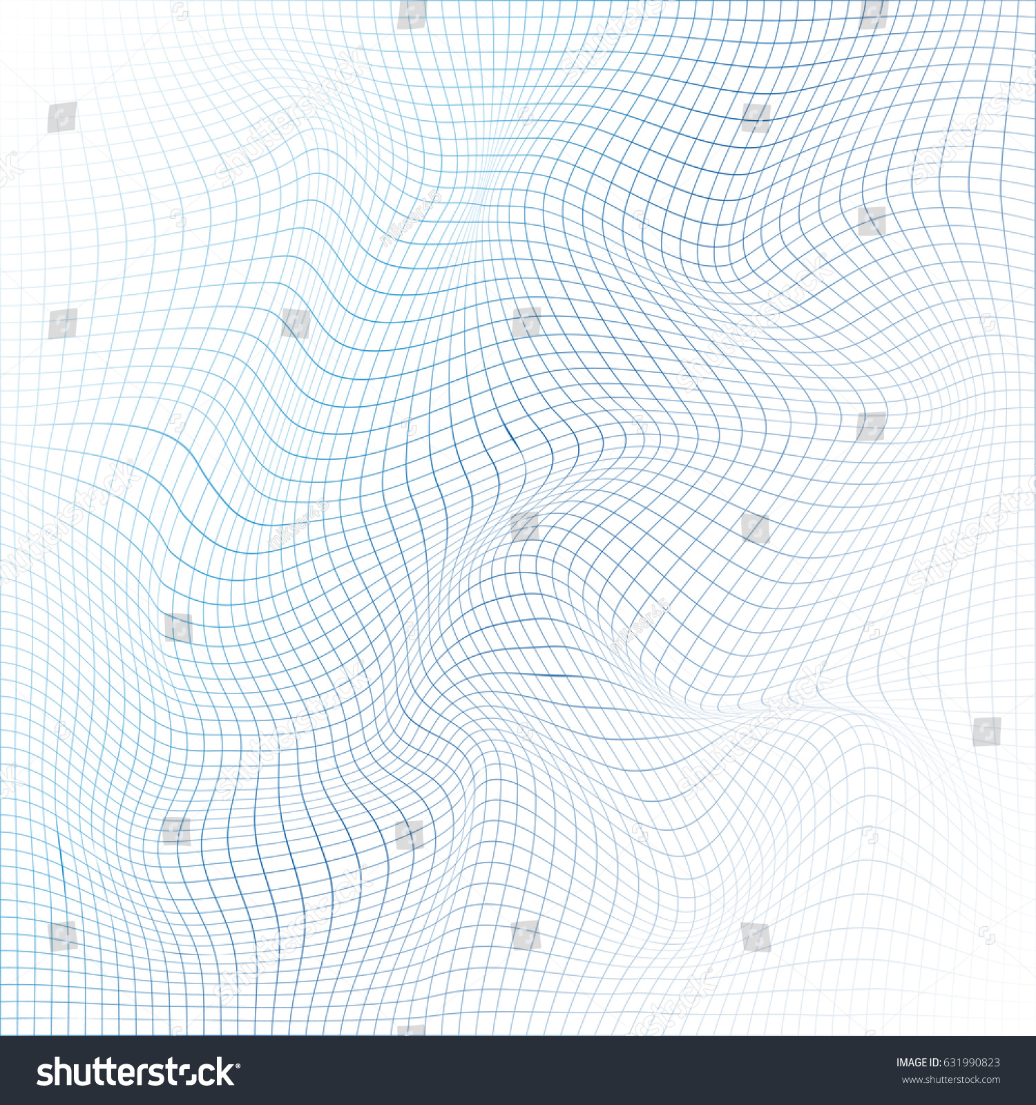 Abstract 3d Mesh Digital Surface Lines Stock Vector (Royalty Free ...