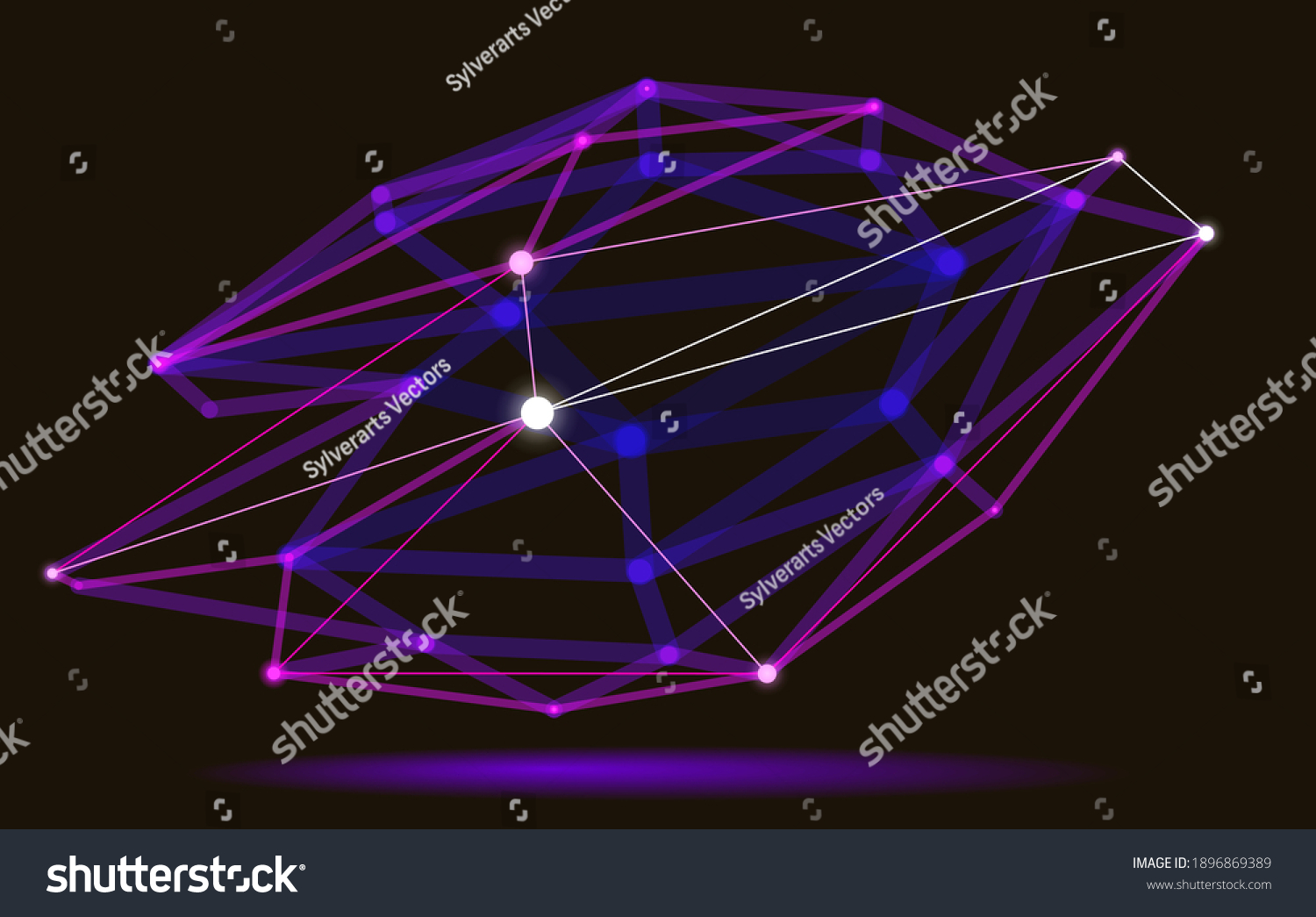 Abstract 3d Mesh Shape Vector Illustration Stock Vector (Royalty Free ...