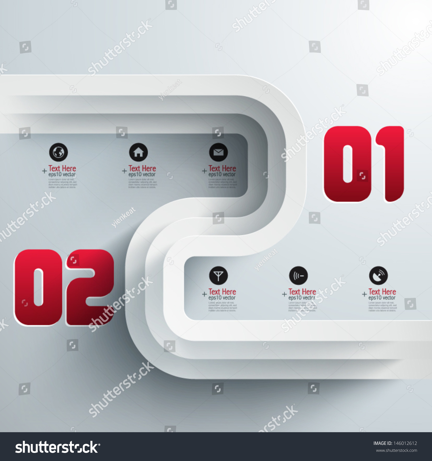 Abstract 3d Paper Graphics Stock Vector (Royalty Free) 146012612 ...