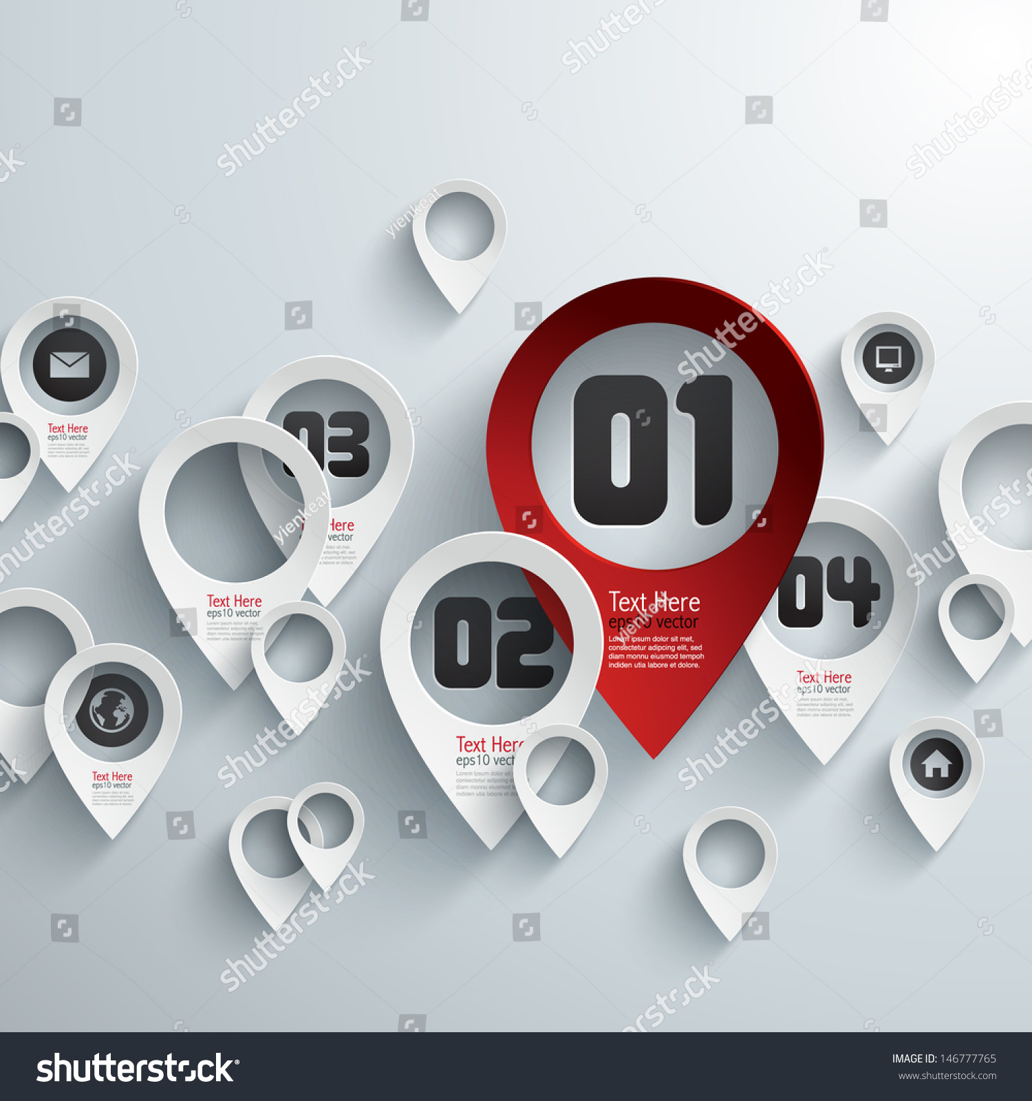 Abstract 3d Paper Graphics Stock Vector (Royalty Free) 146777765