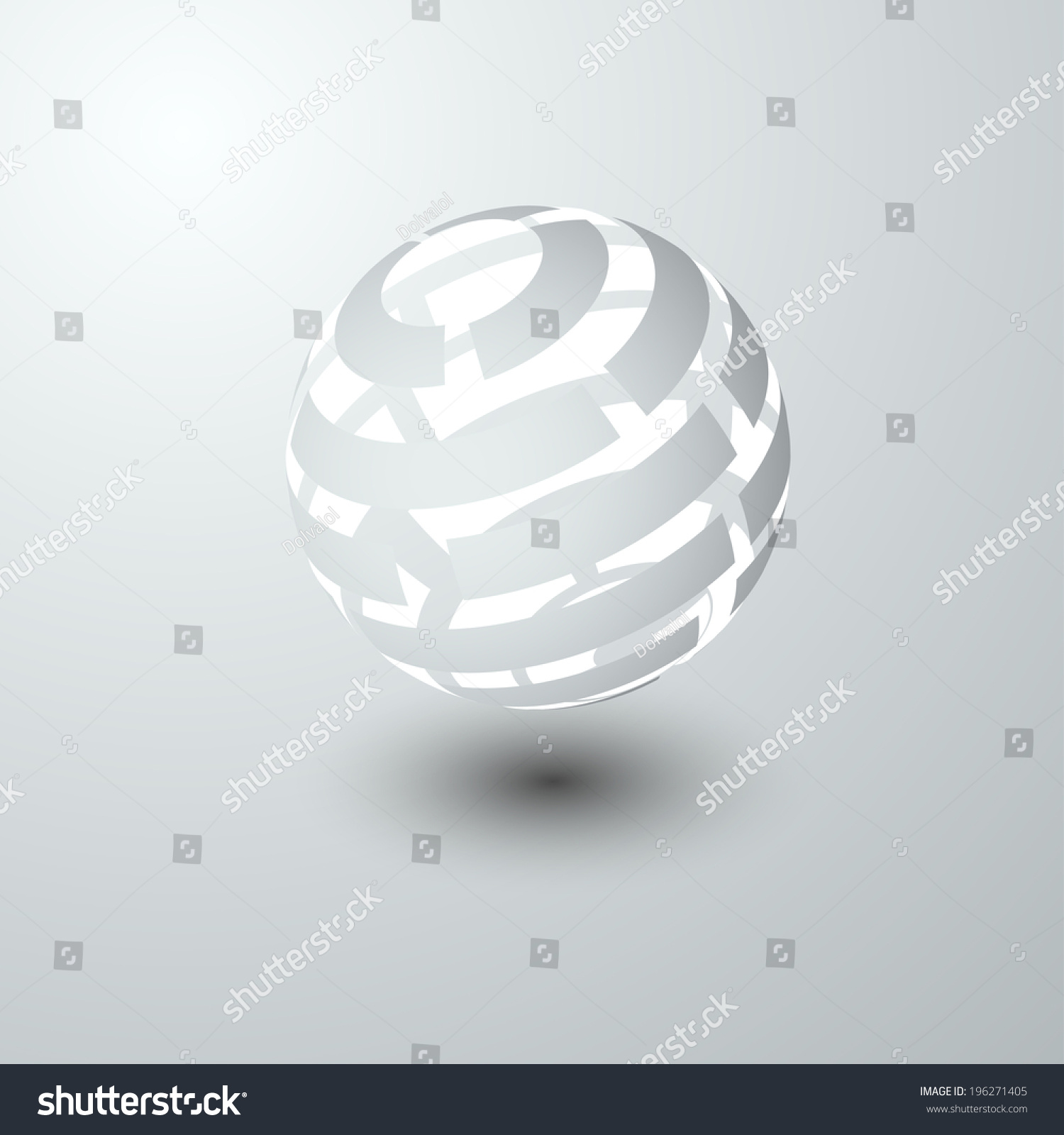 Abstract 3d Sphere Geomtrical Design Stock Vector (Royalty Free ...