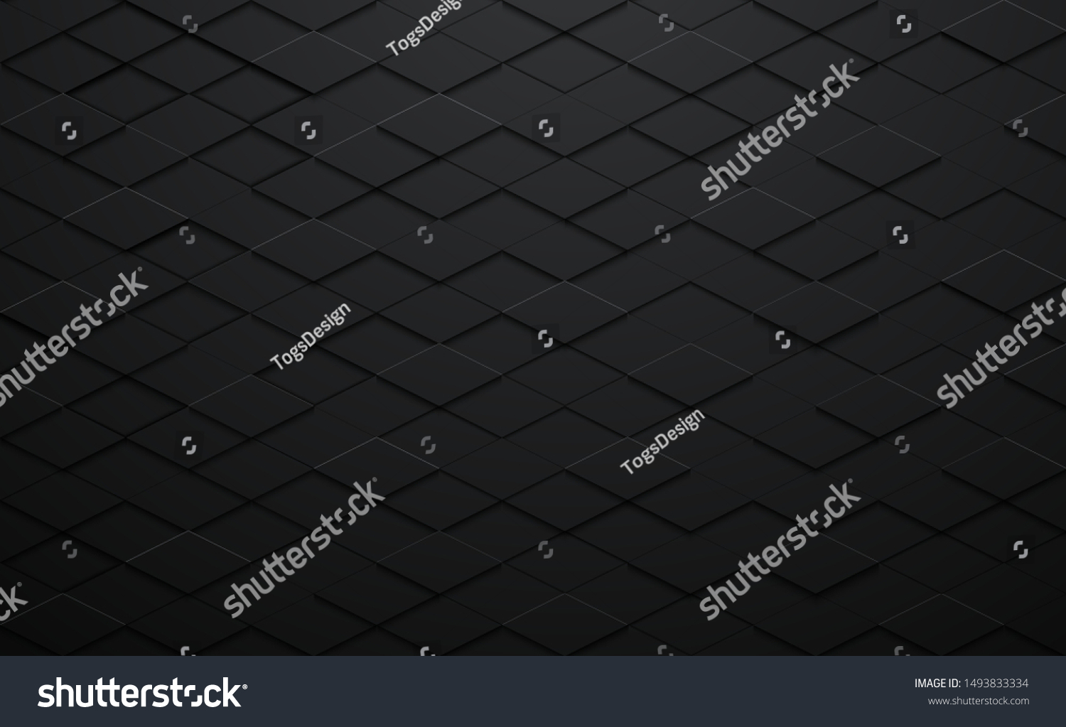 Fondo cuadrado negro vectorial 3d,ilustración de: vector de stock ...