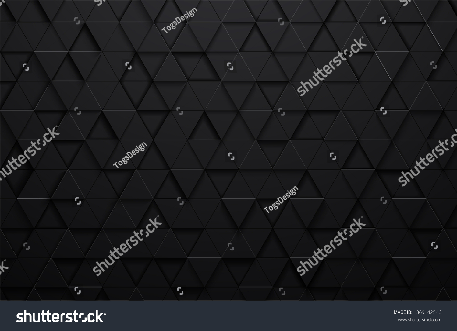 Abstract 3d Texture Vector Black Triangle Stock Vector (Royalty Free ...