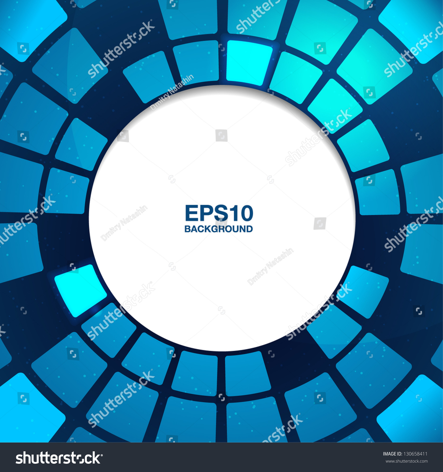 Abstract Dark Blue Circle Based Background Stock Vector (Royalty Free ...