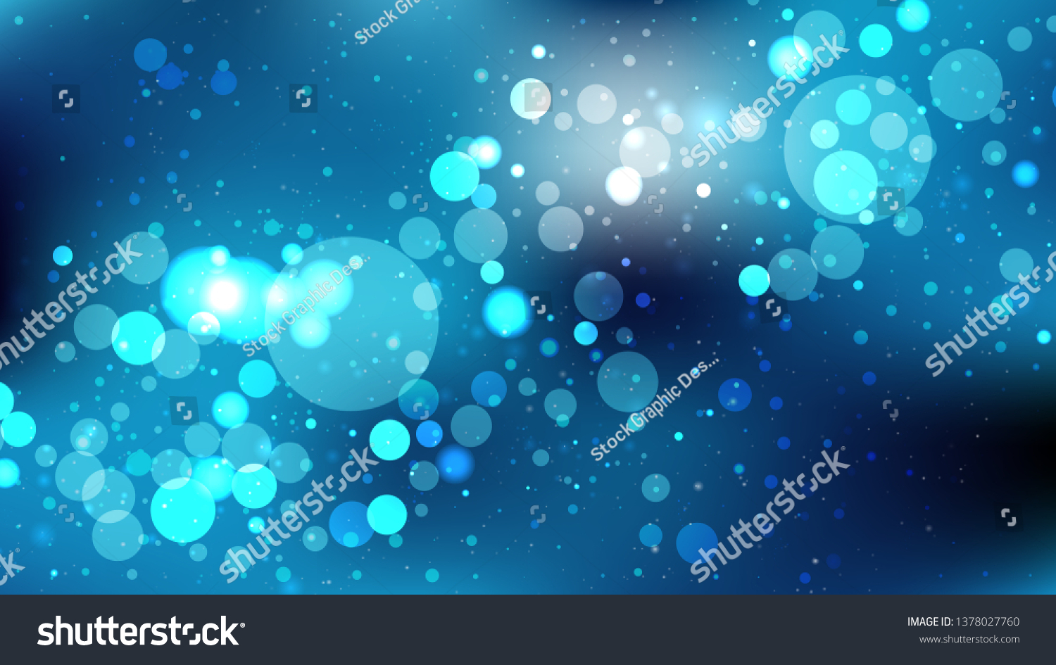 Abstract Dark Blue Defocused Background Stock Vector (Royalty Free ...