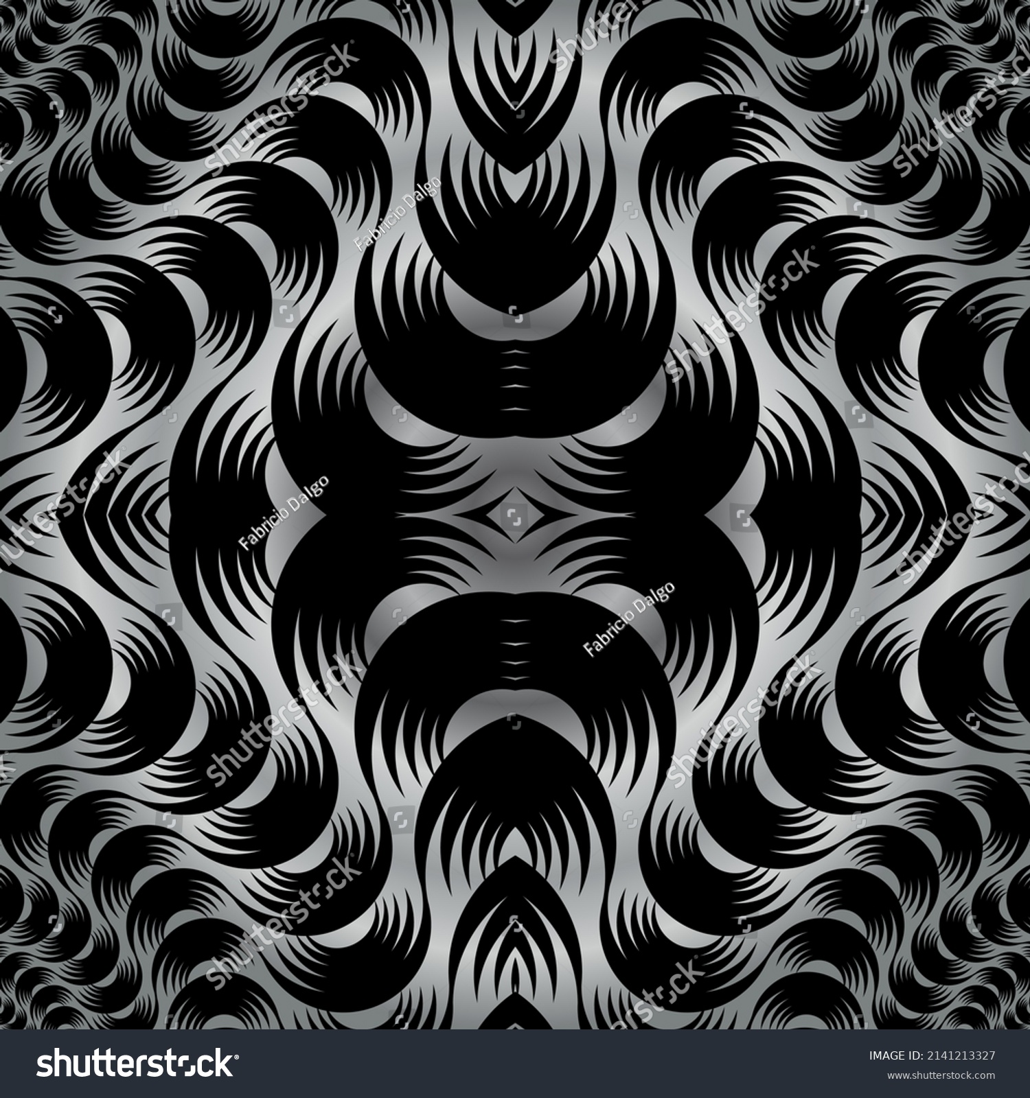 Abstract Dark Optical Illusion Pattern Vector Stock Vector (Royalty ...
