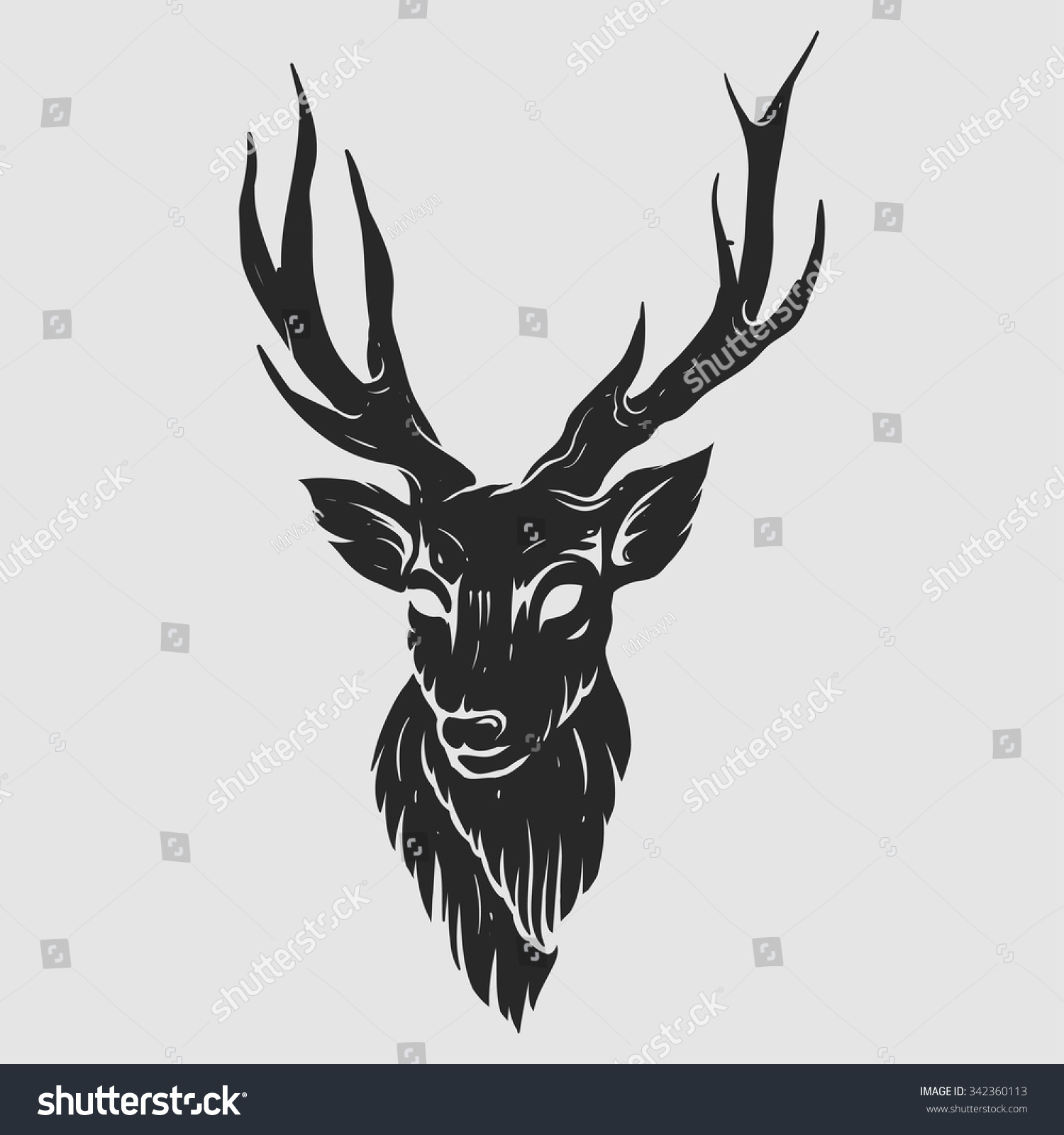 Deer Heads Graph Art