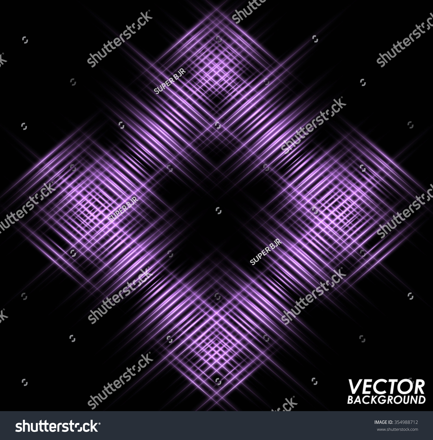 Abstract Digital Purple Light Effect Background Stock Vector (Royalty ...