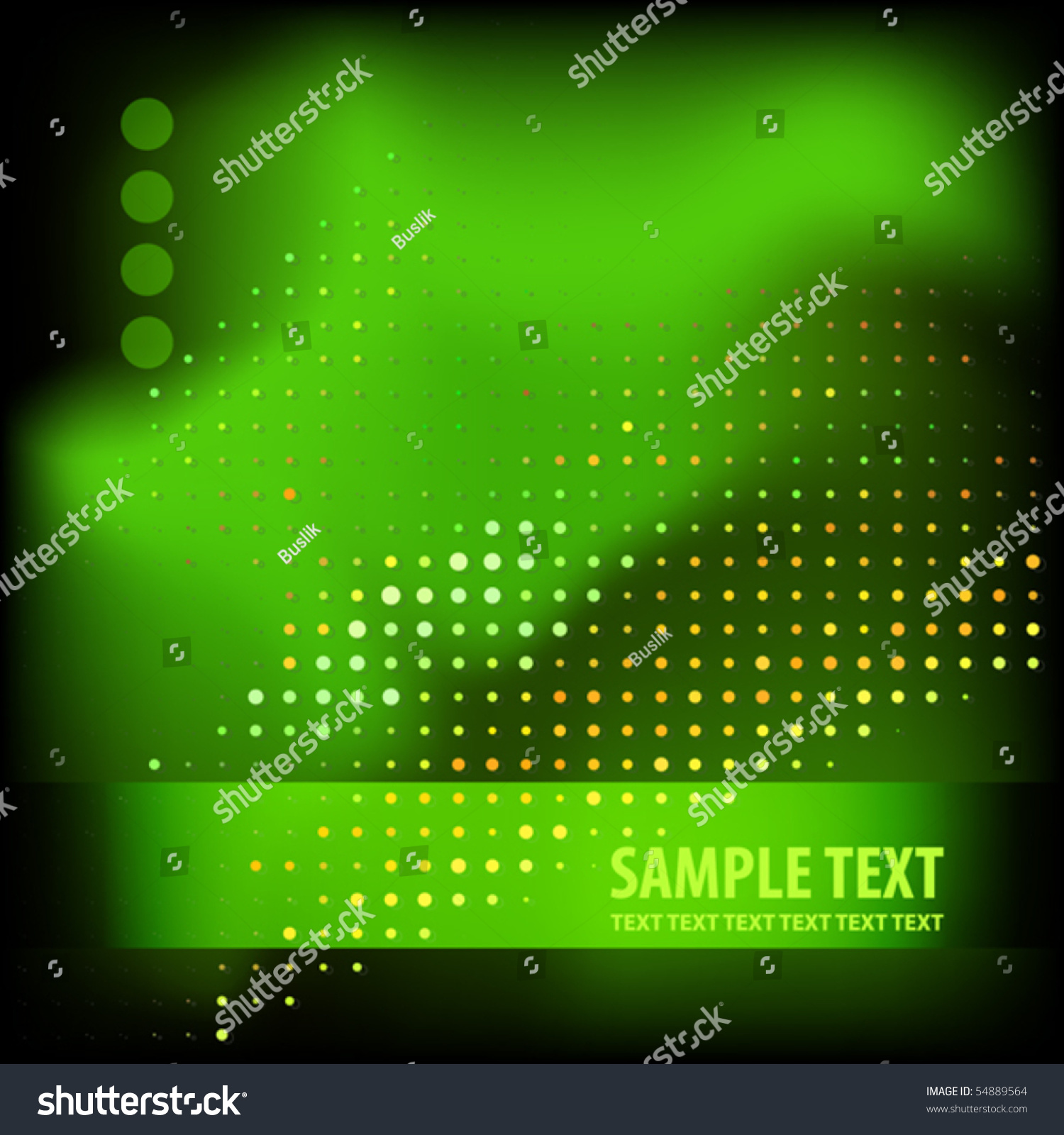 Abstract Dotted Dark Green Template Vector Stock Vector (Royalty Free ...