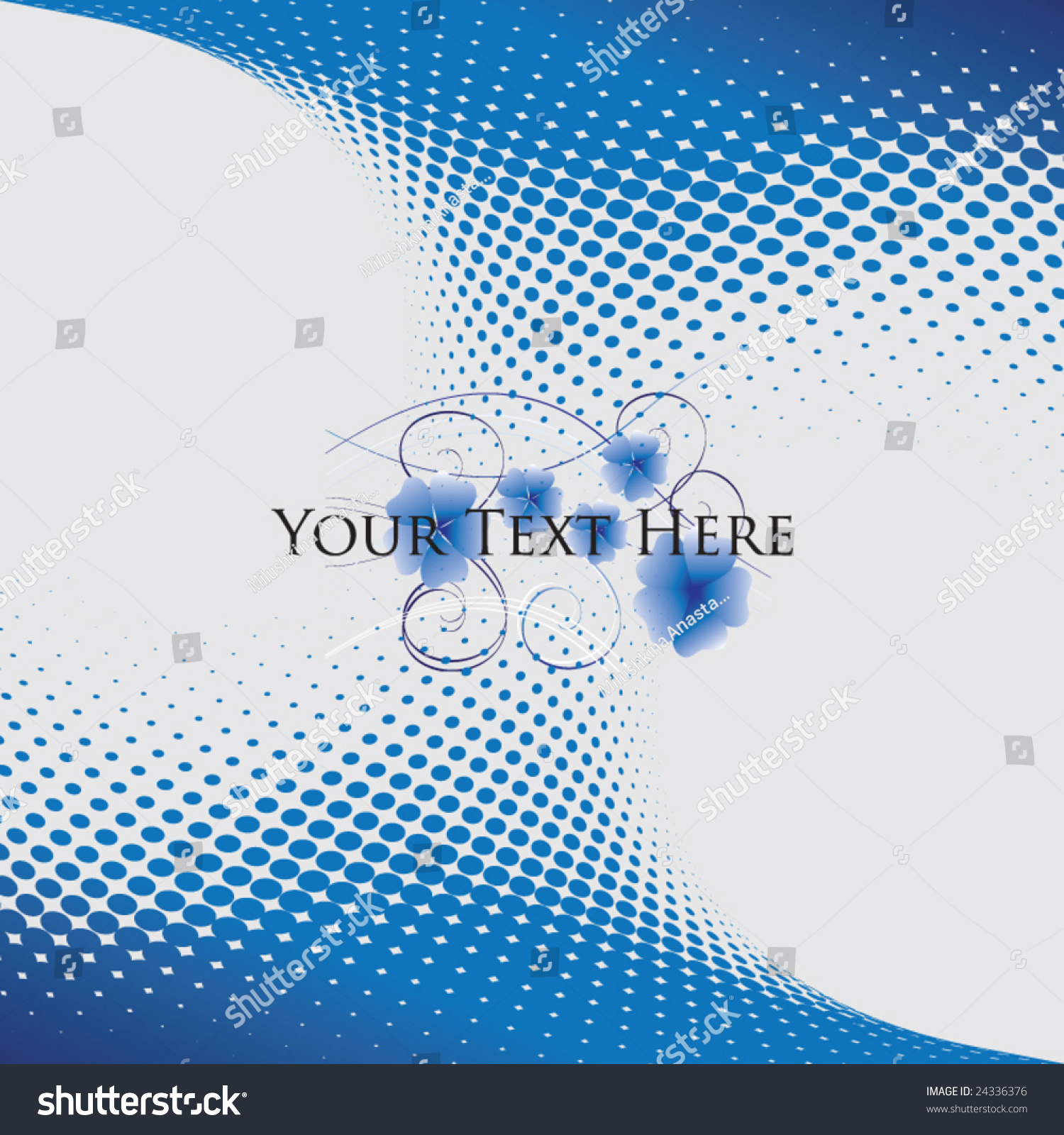 Abstract Dotted Flower Design Stock Vector (Royalty Free) 24336376 ...