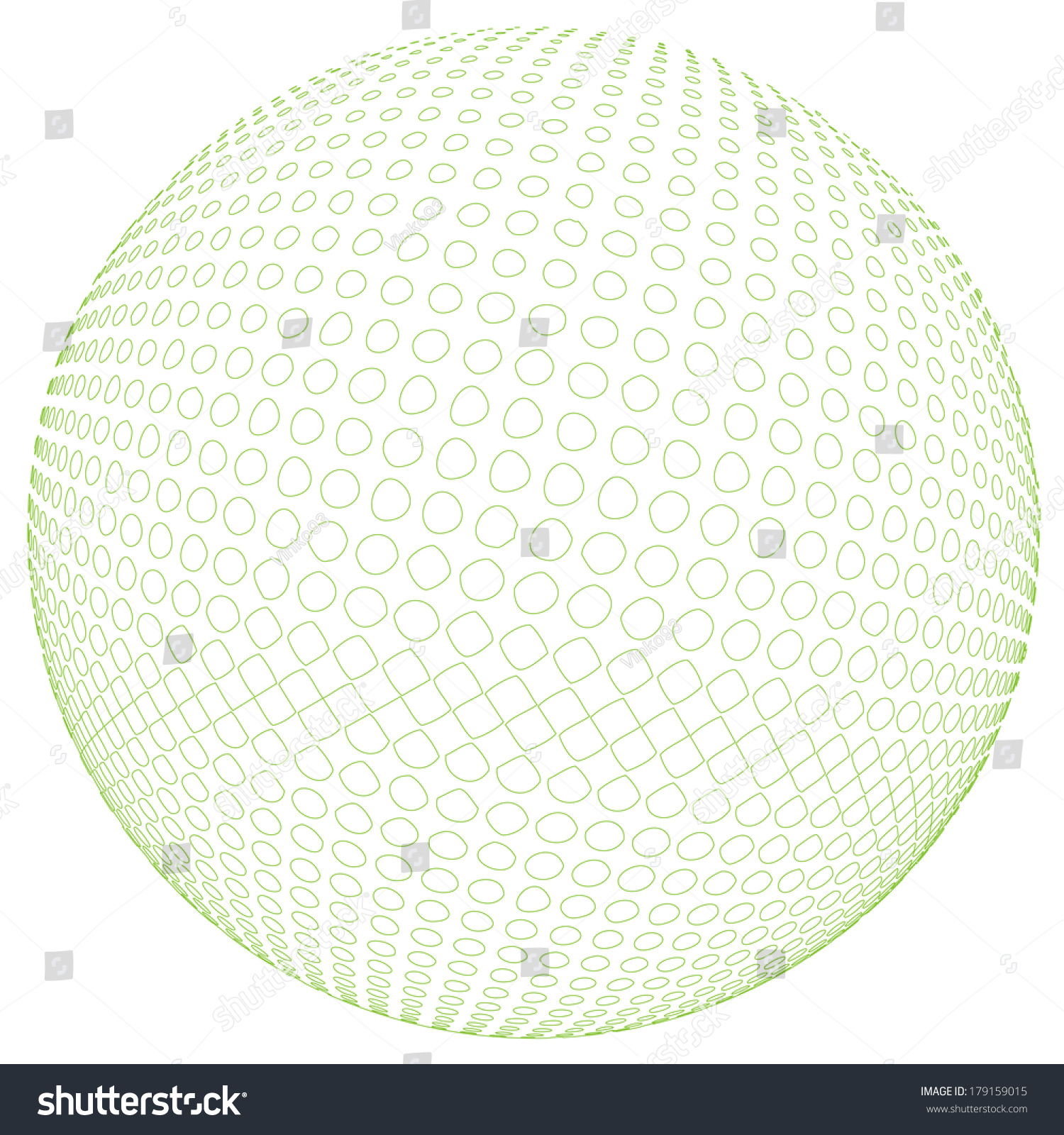 Abstract Dotted Sphere Vector Illustration Stock Vector (Royalty Free ...