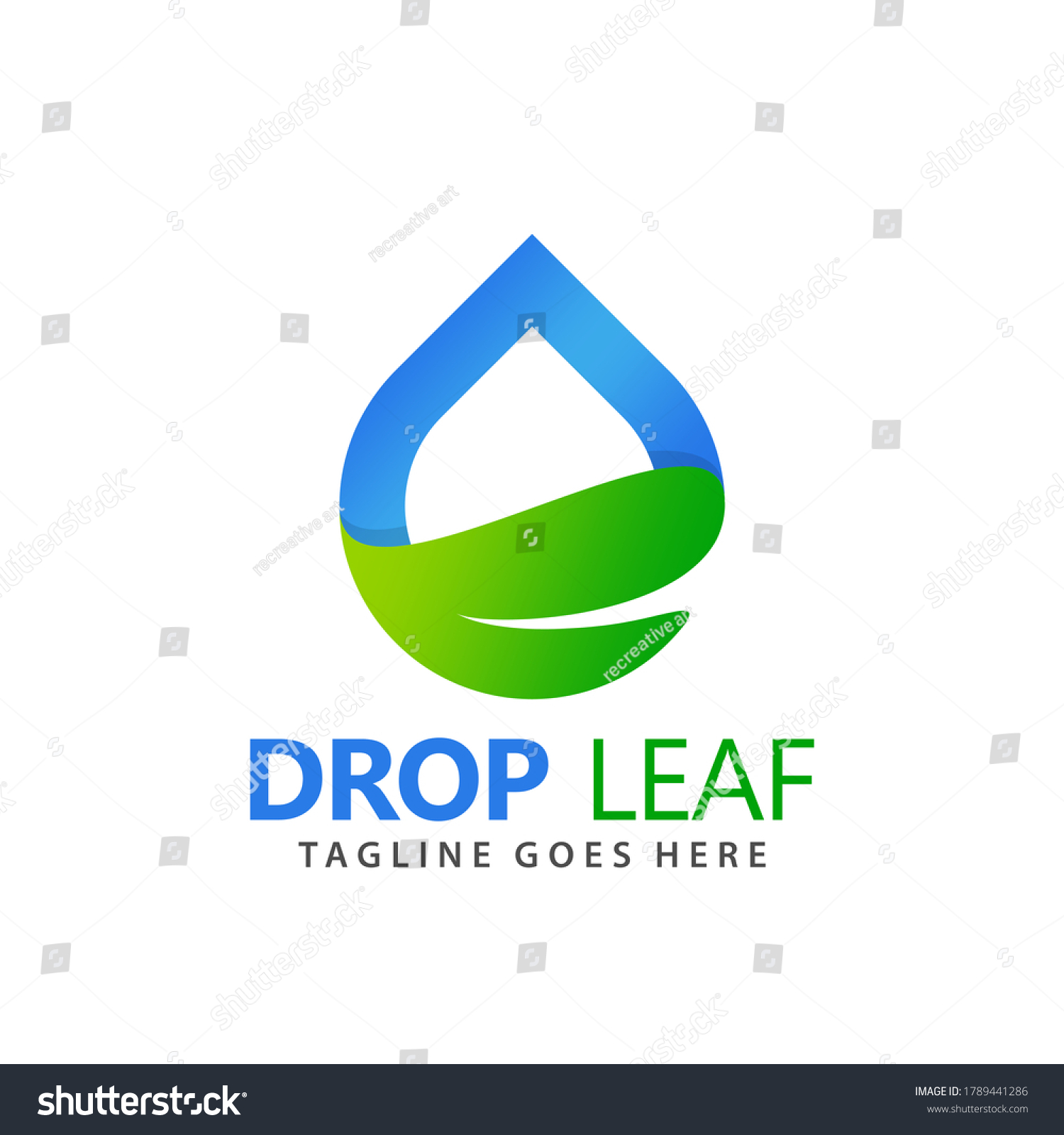 Abstract Drop Leaf Logos Design Vector Stock Vector (Royalty Free ...