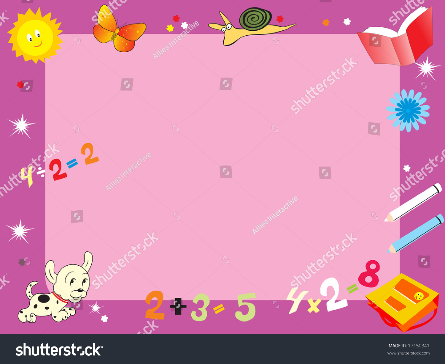 Abstract Education Frame Illustration Stock Vector (Royalty Free ...