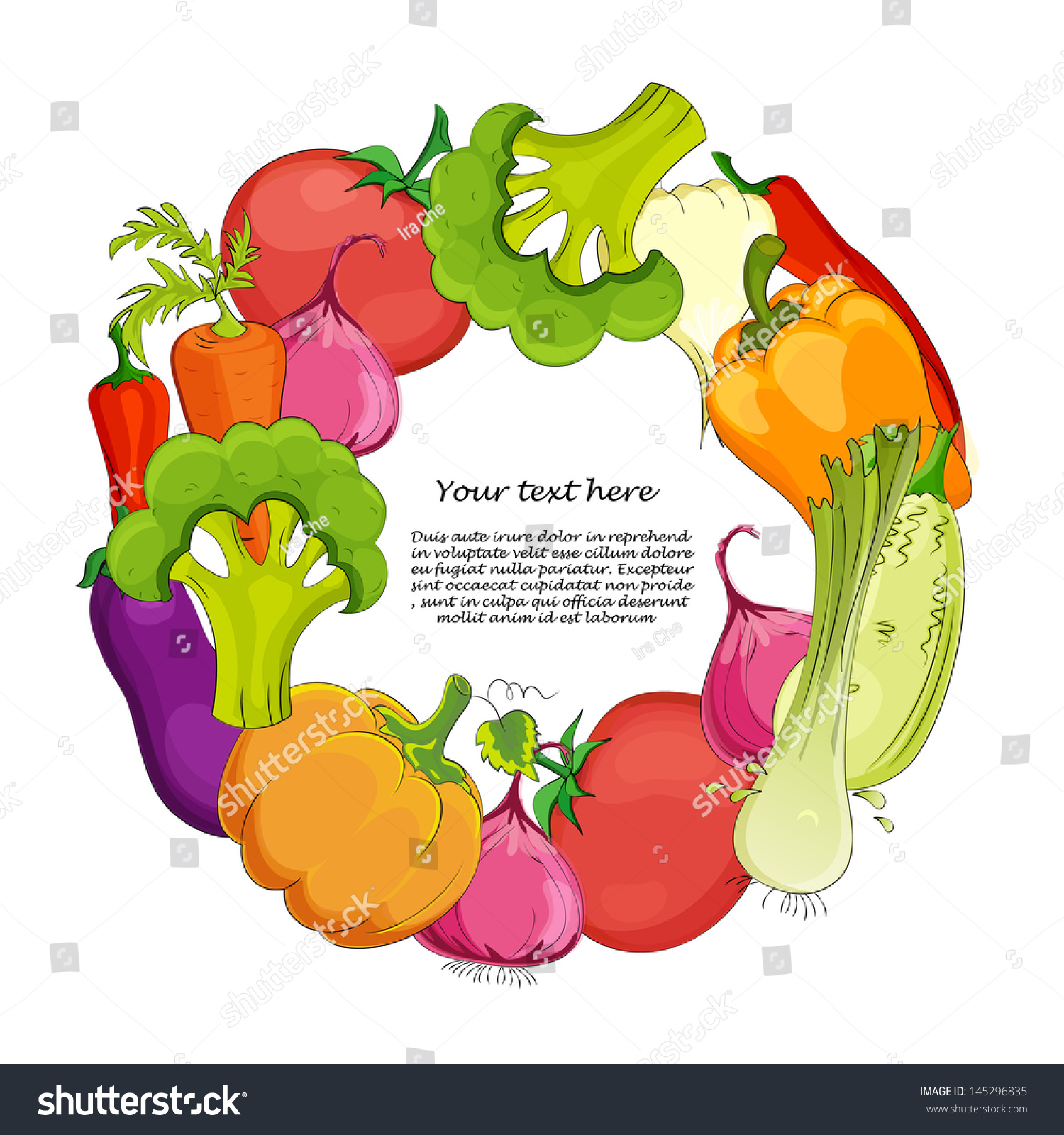 Abstract Elegance Food Backgroundvector Illustration Stock Vector ...