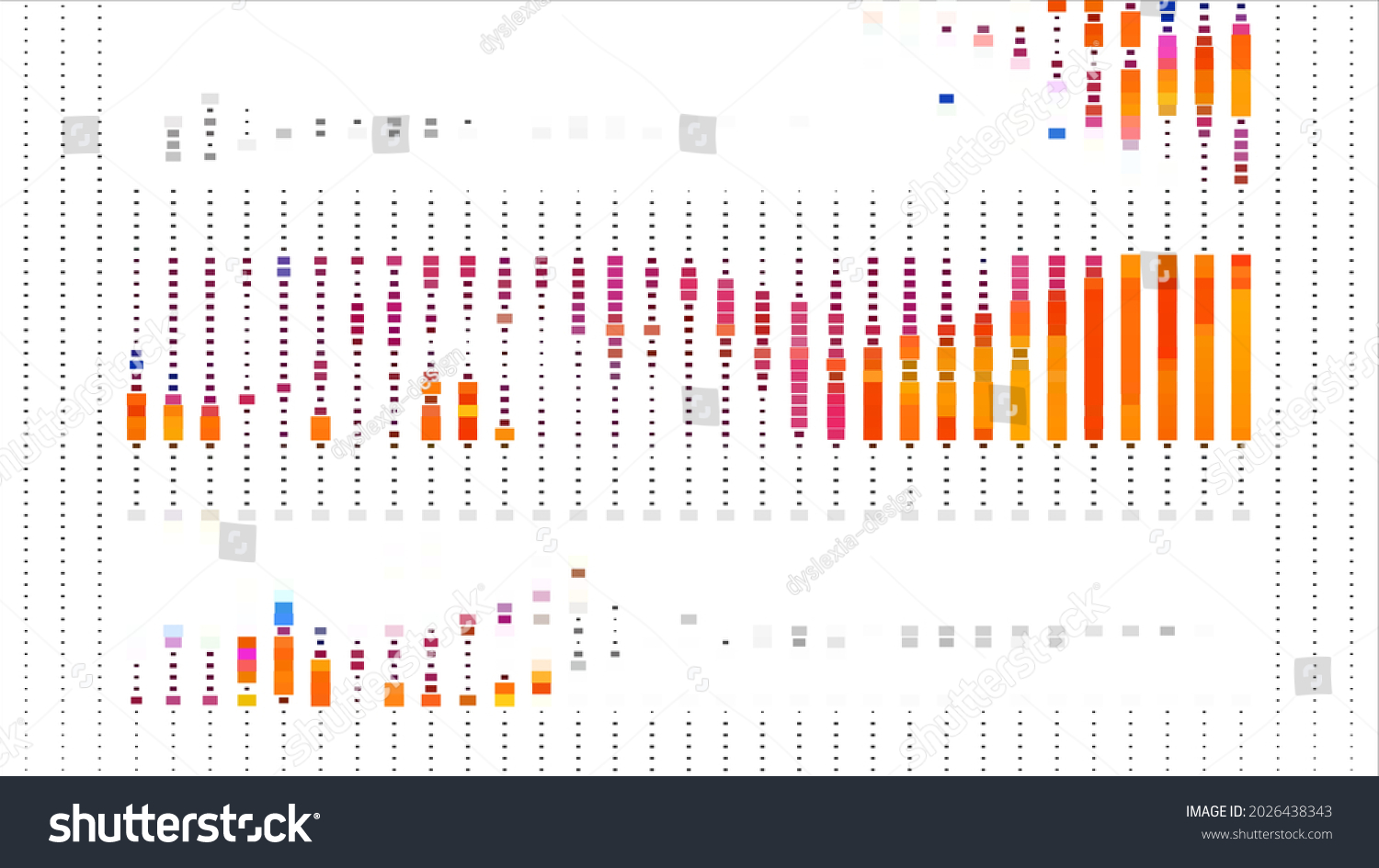 Abstract Equalizer Designvector Illustration 2d Rendering Stock Vector ...