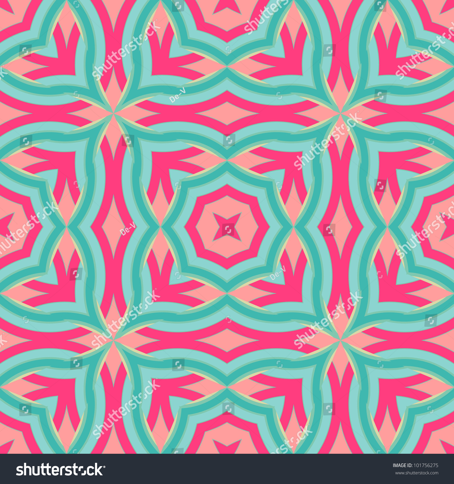 Abstract Ethnic Vector Seamless Background Vector Stock Vector (Royalty ...