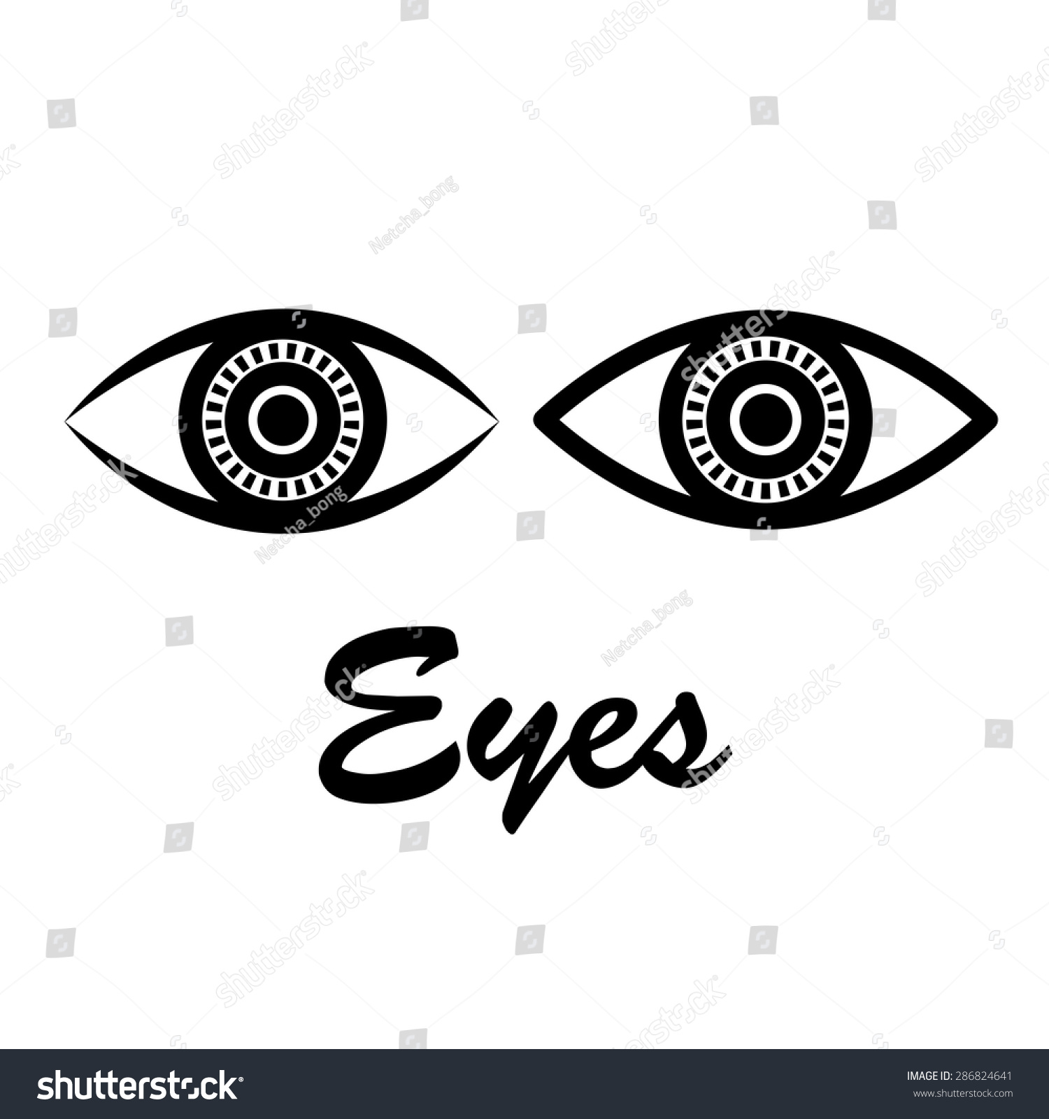 Abstract Eyes Stock Vector (Royalty Free) 286824641 | Shutterstock