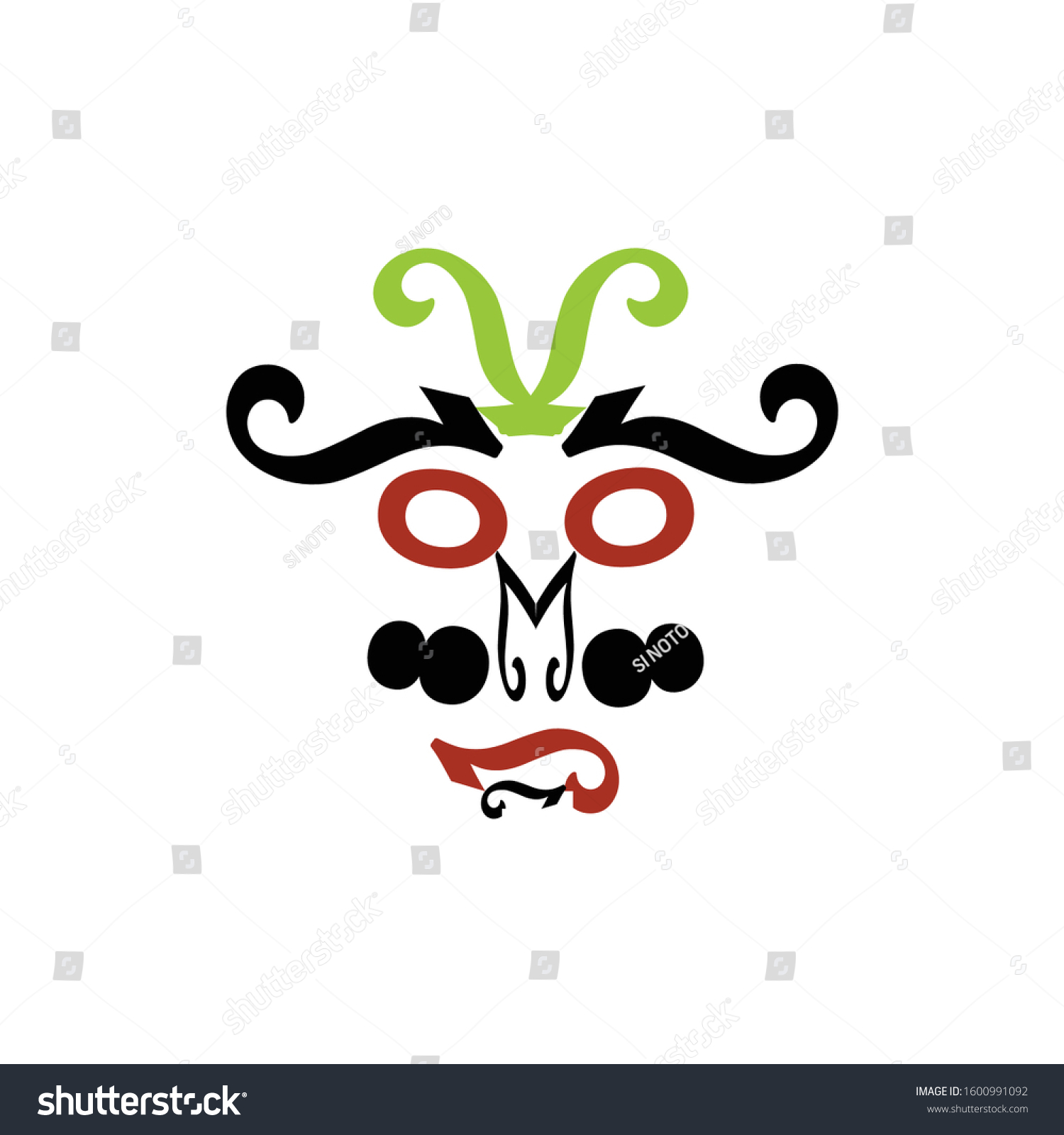 Abstract Face Logo Design Vector Inspiration Stock Vector (Royalty Free ...