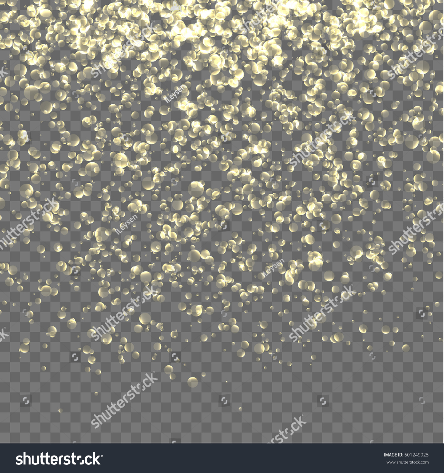 Abstract Falling Sparkles On Transparent Background Stock Vector ...