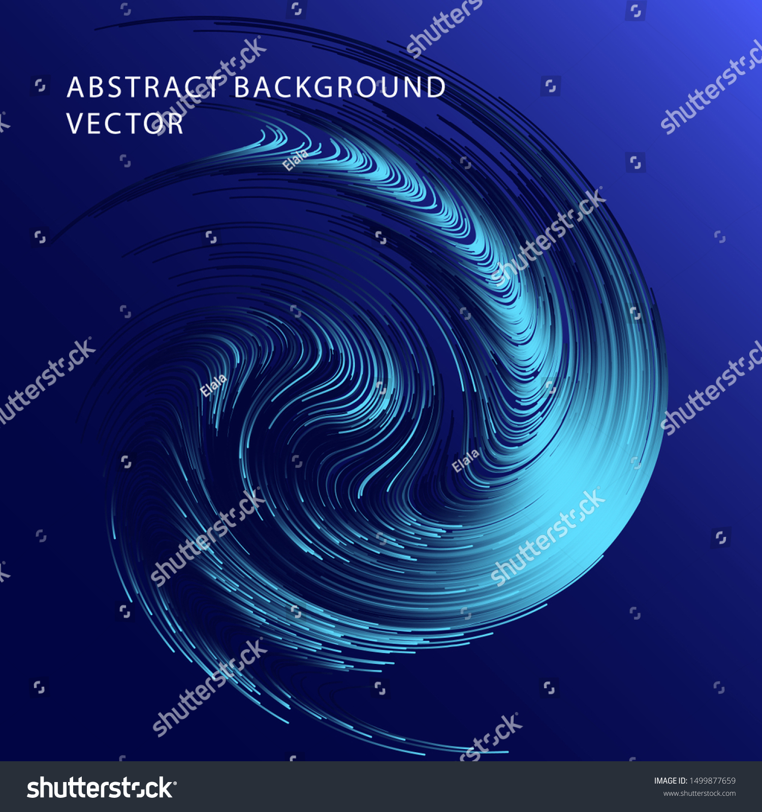 Abstract Fantasy Wave Background Vector Wallpaper Stock Vector (Royalty ...