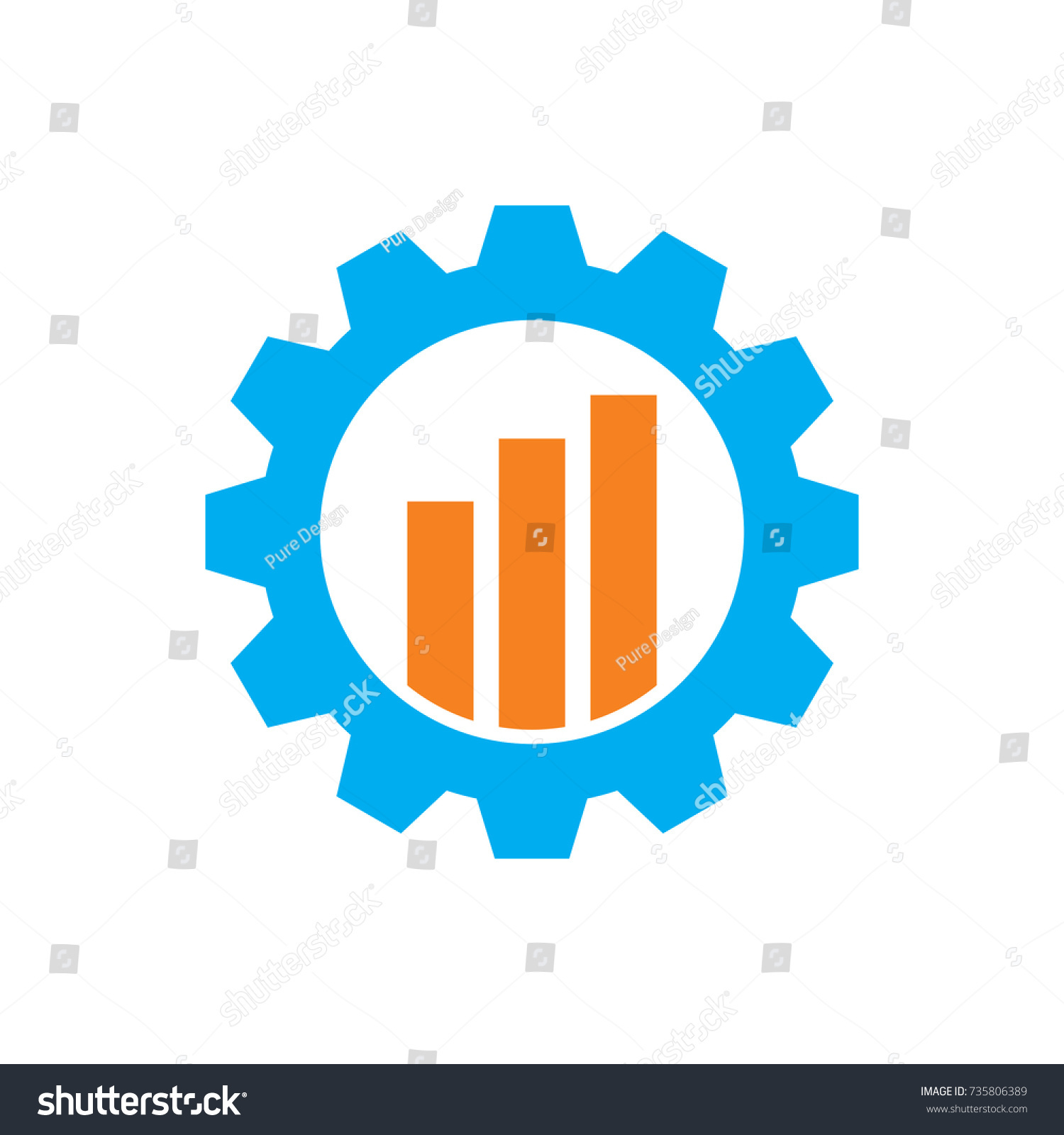 Abstract Financial Engineering Logo Stock Vector (Royalty Free) 735806389