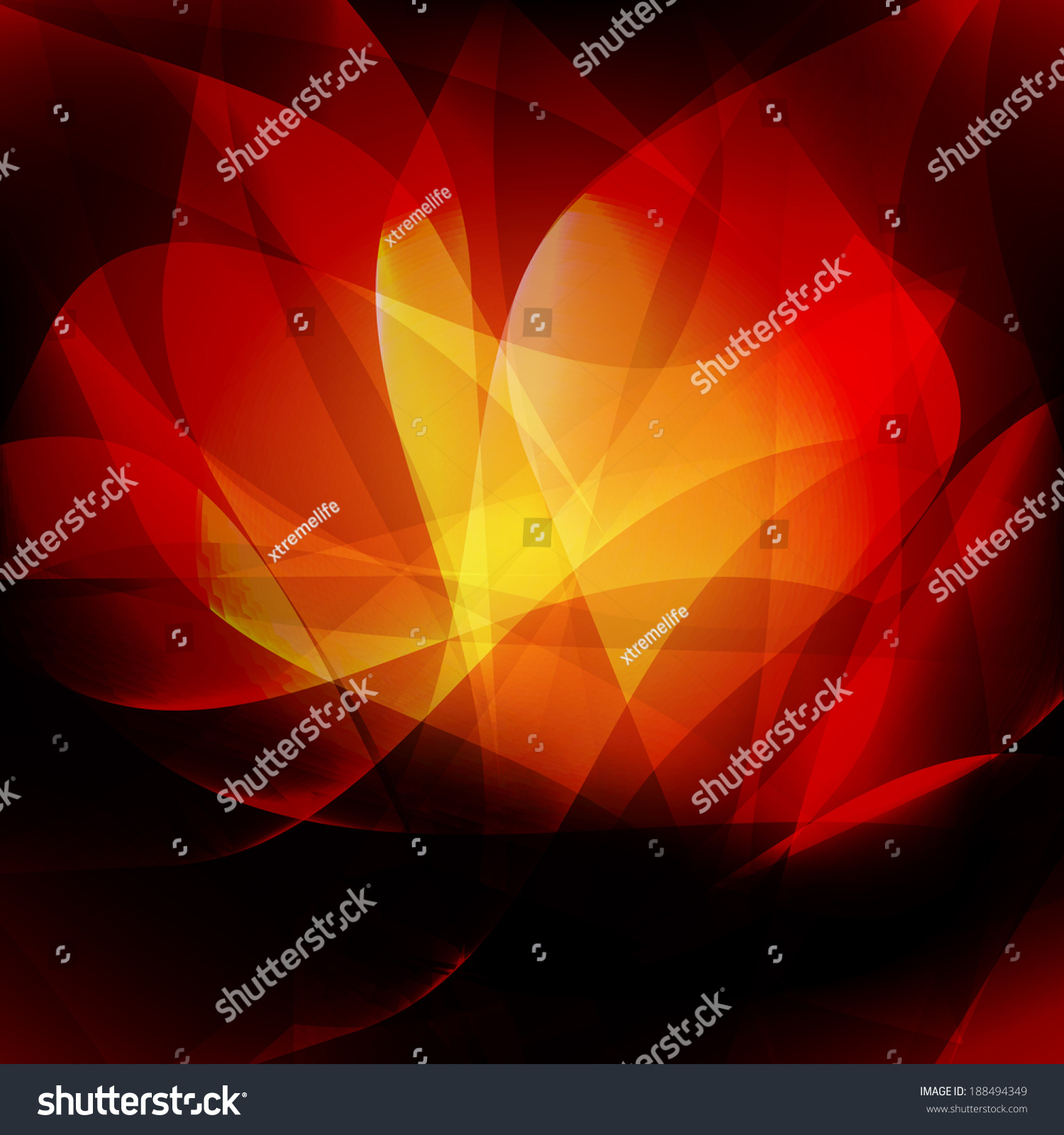 Abstract Fire Wallpaper Stock Vector (Royalty Free) 188494349 ...